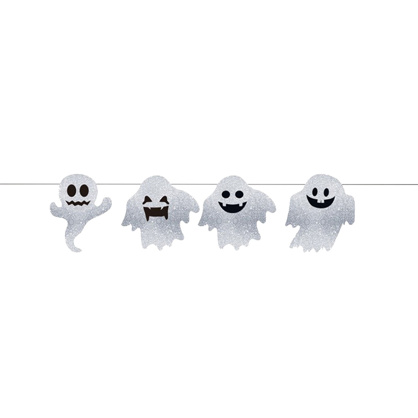 Uanit Halloween Bunting Banners Cute Ghost Streamer Garland Hang Banner ...
