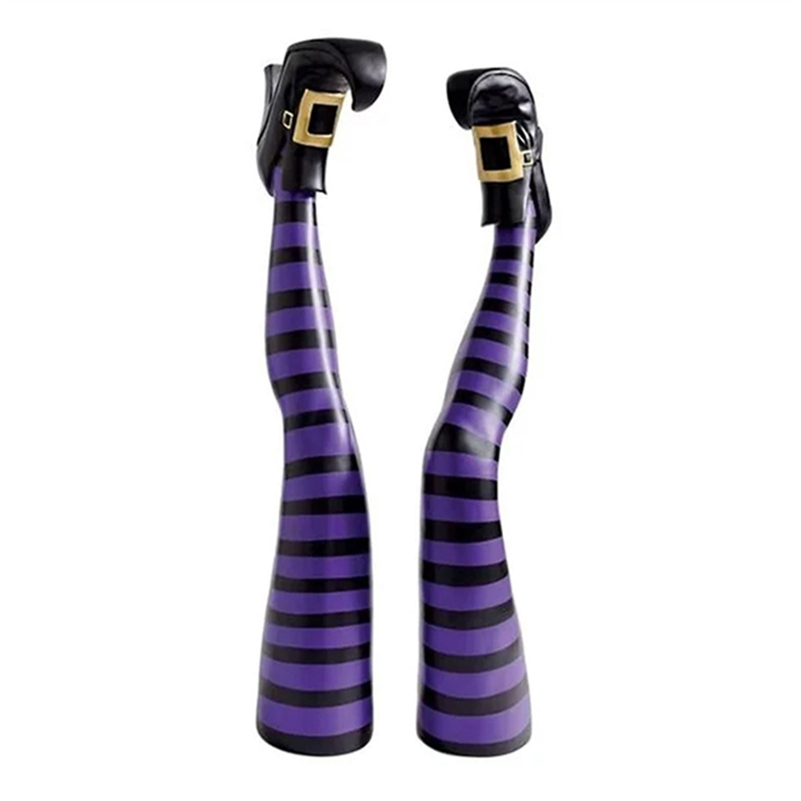 Uanit Halloween Witch Leg Yard Stakes,Halloween Upside down Witch Legs ...