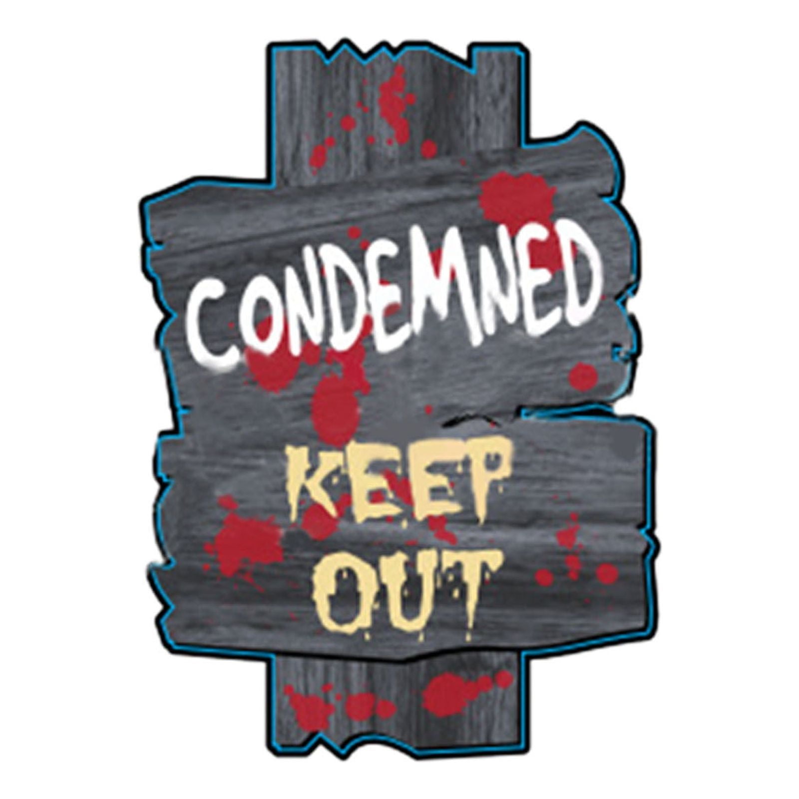 Uanit Halloween decoration warning sign Party Decorations Decorations ...