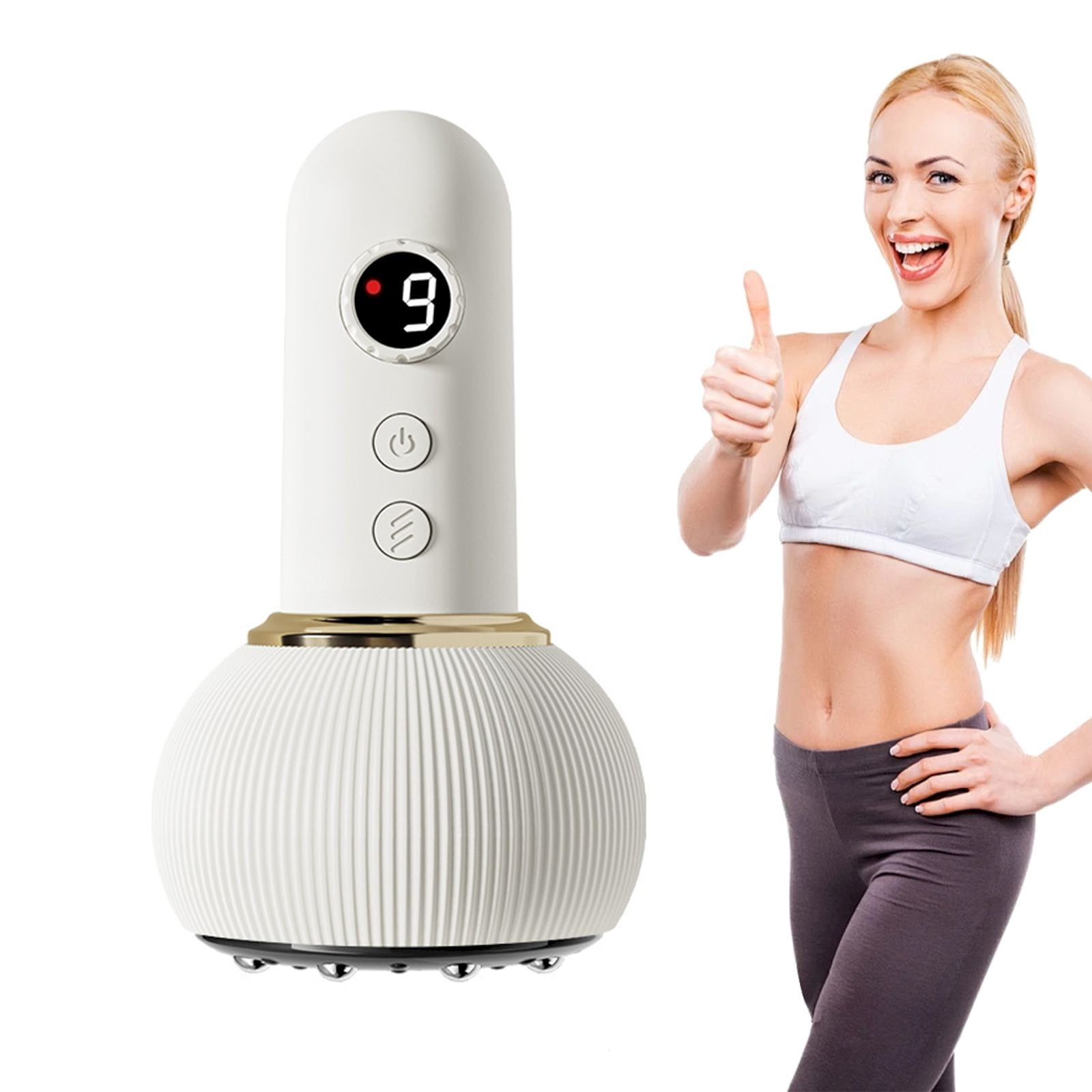 Uanit Handheld Electric Muscle Massager, Powerful Deep Tissue Acupoint ...