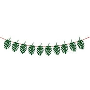 3 Meters Buntings Banners Party Long Felt Selva Greenery Tropical Plant ...