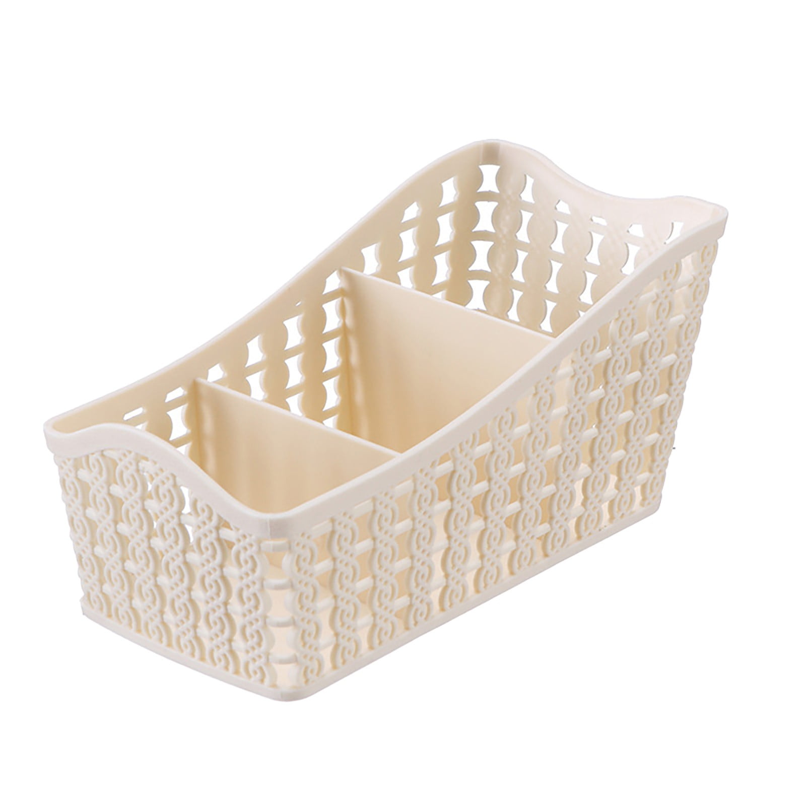 Uanit Imitation Rattan Remote Control Holder 3 Slot Multifunctional ...