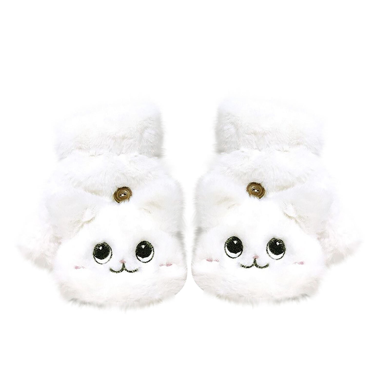 Uanit Kitten Gloves Women Girls Warm Soft Cute Cat Plush Convertible ...