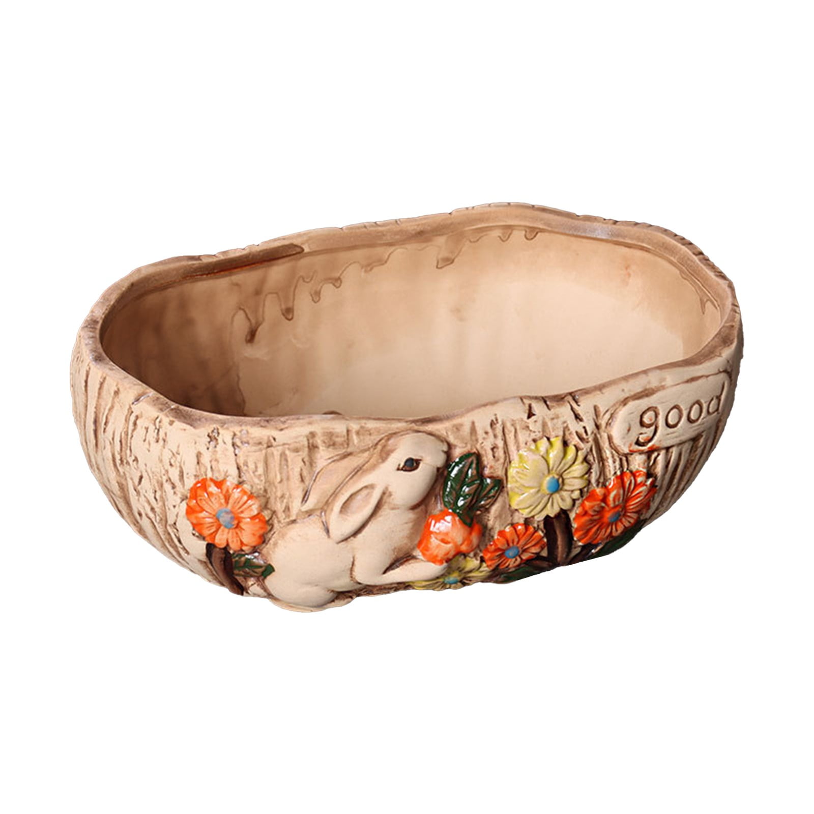 Uanit Large Succulent Flowerpot Ceramic Simple Diameter Rough Plant ...