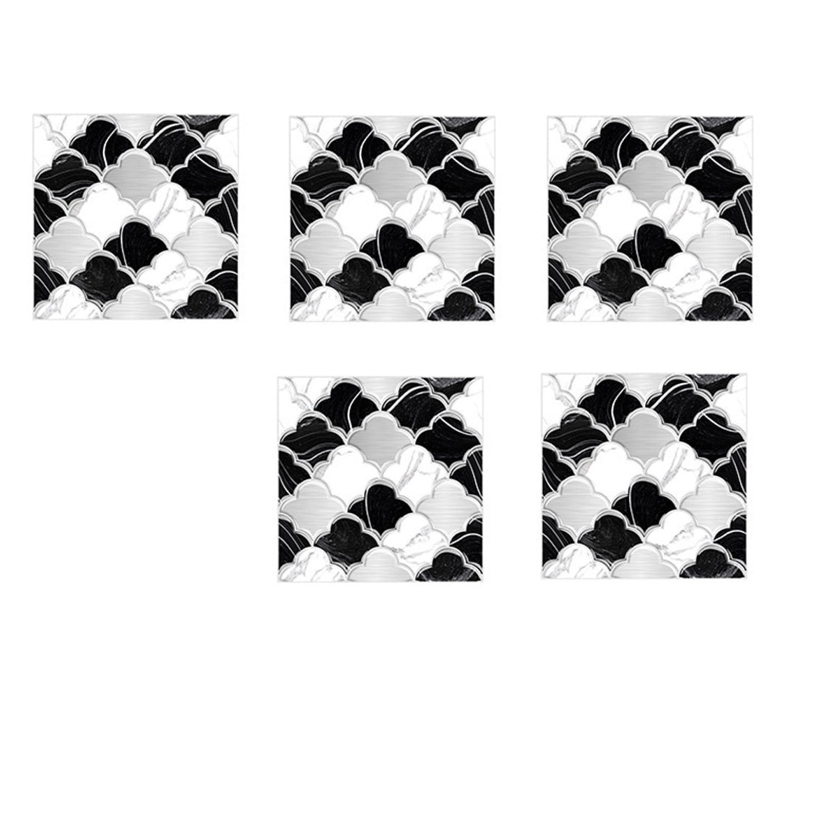 Uanit Lotus Crystal Membrane Mosaic Tile Wall Sticker 5 Pc Decoration ...