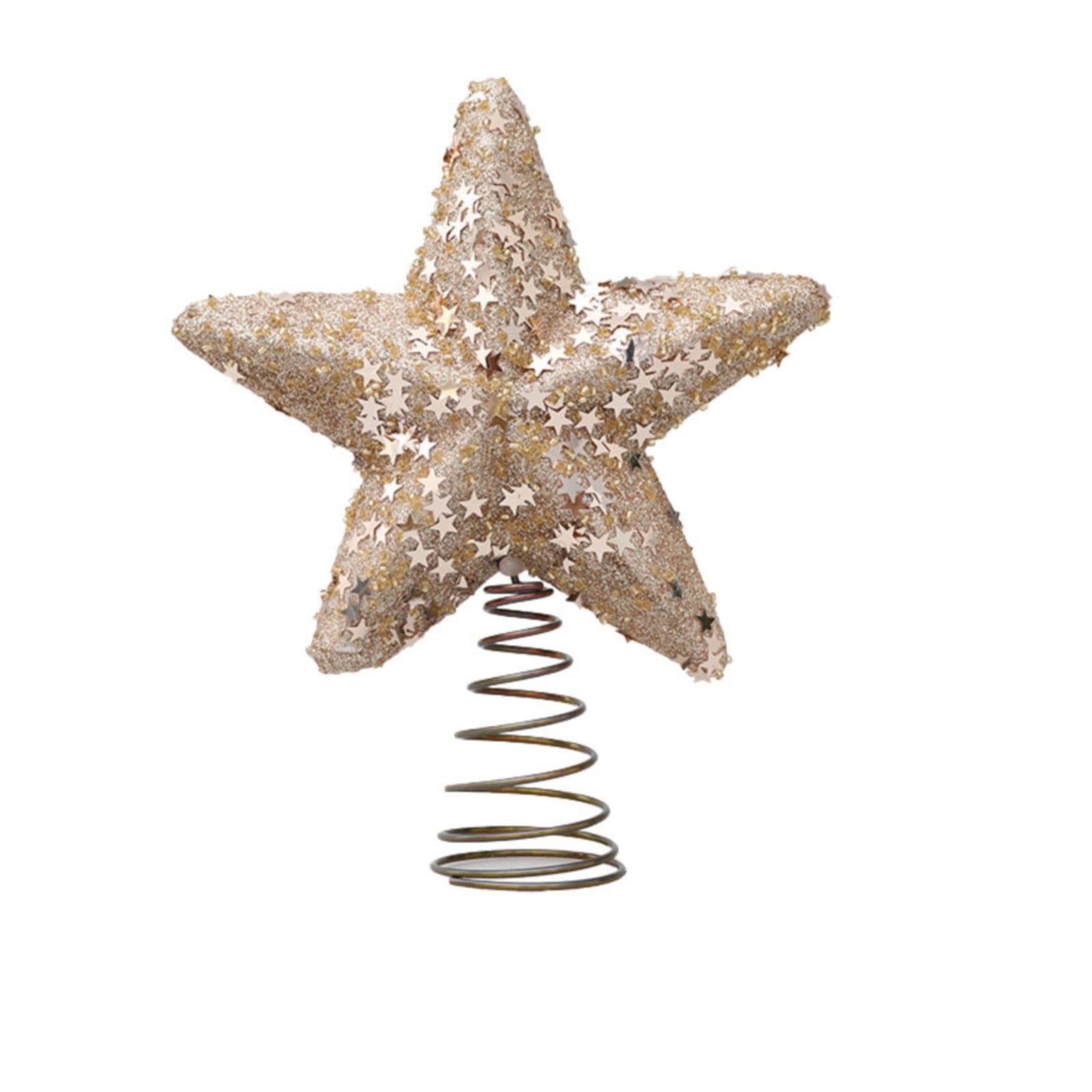 Uanit Mini Christmas Tree Topper Small Star Tree Topper Christmas Star ...
