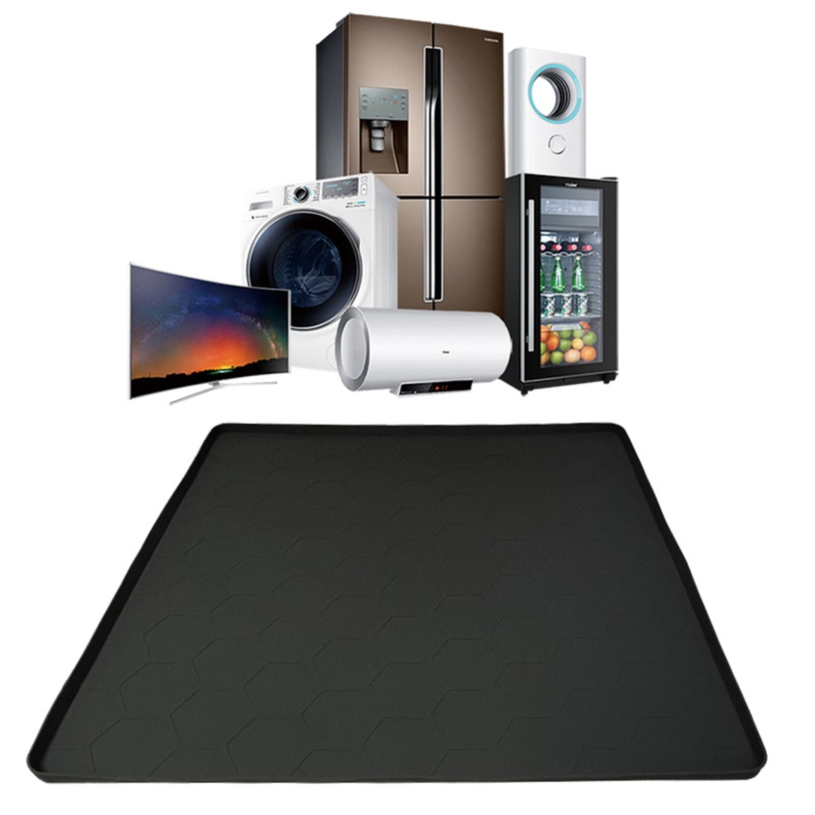 Uanit Mini Fridge Silicone Mat with Convex Edge - 23.6''x23.6''x0.5 ...