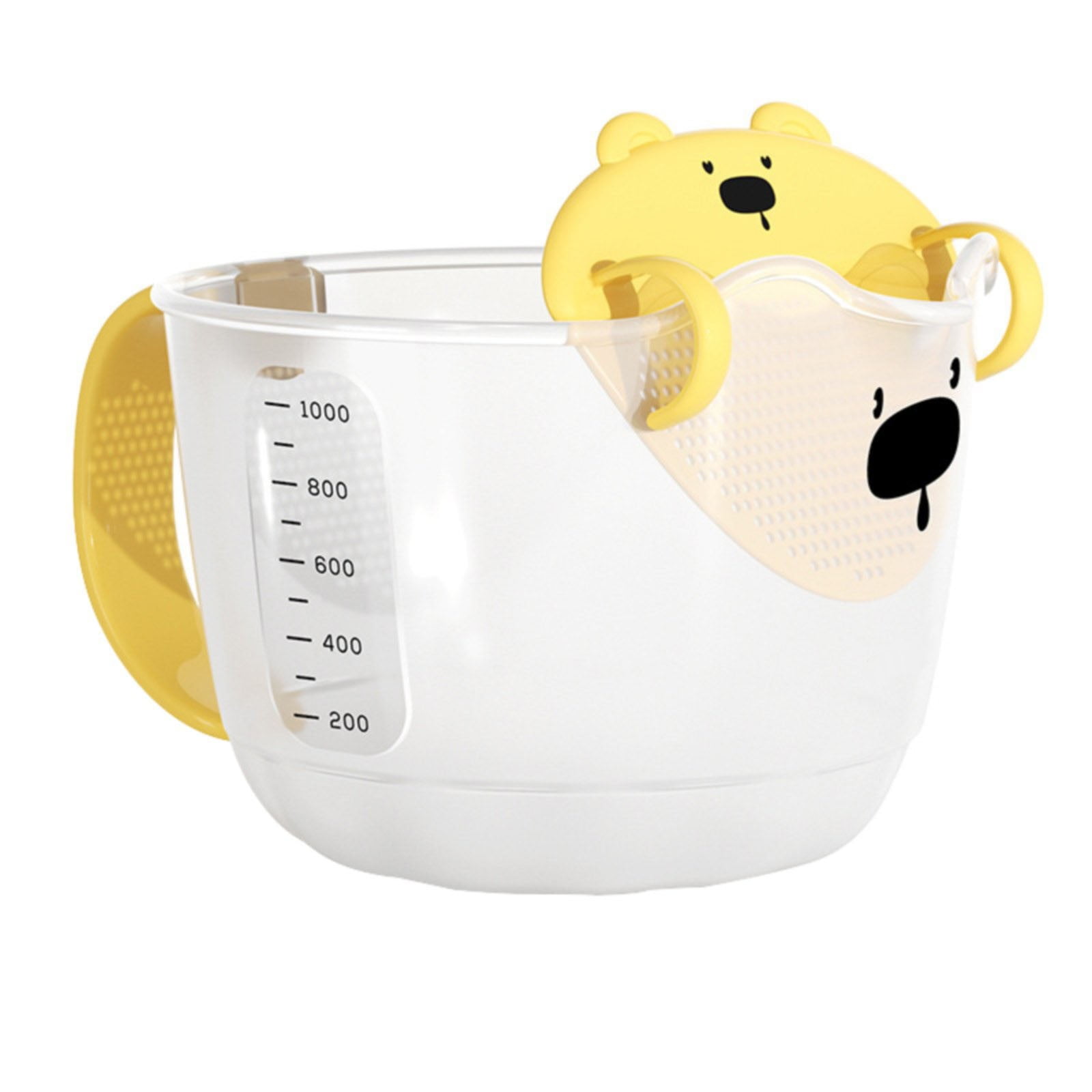 Uanit Mixing Bowls with Handle, Egg Beating Bowl with Pour Spout and ...