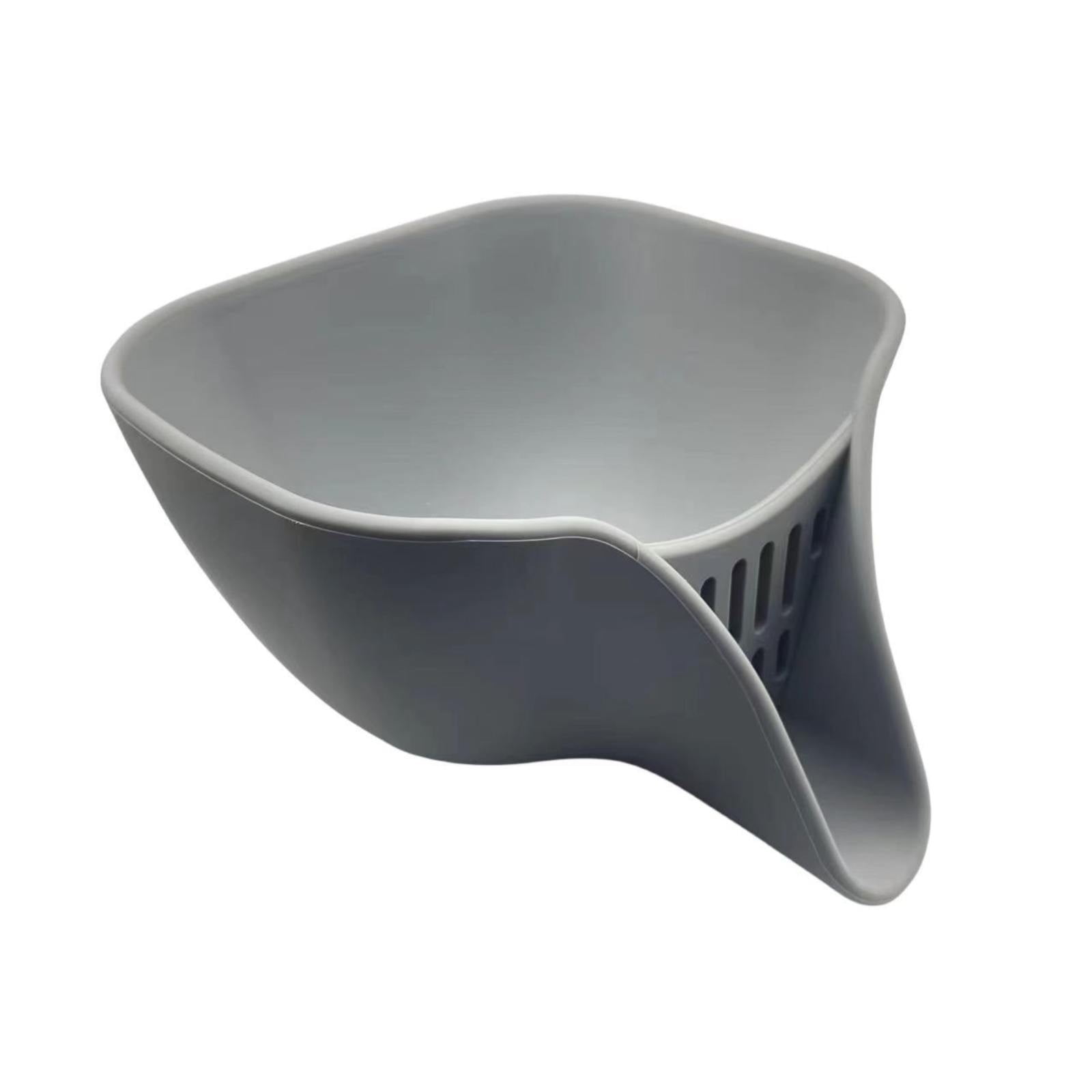Uanit Multifunctional Silicone Drainage Blue Drain Basket with Spout ...