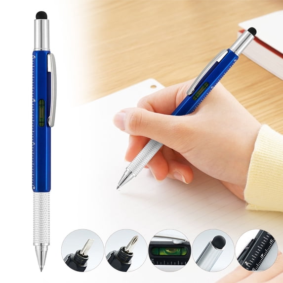 Uanit Multitool Pen with Ruler, Stylus Pen & Screwdriver - 6-in-1 ...