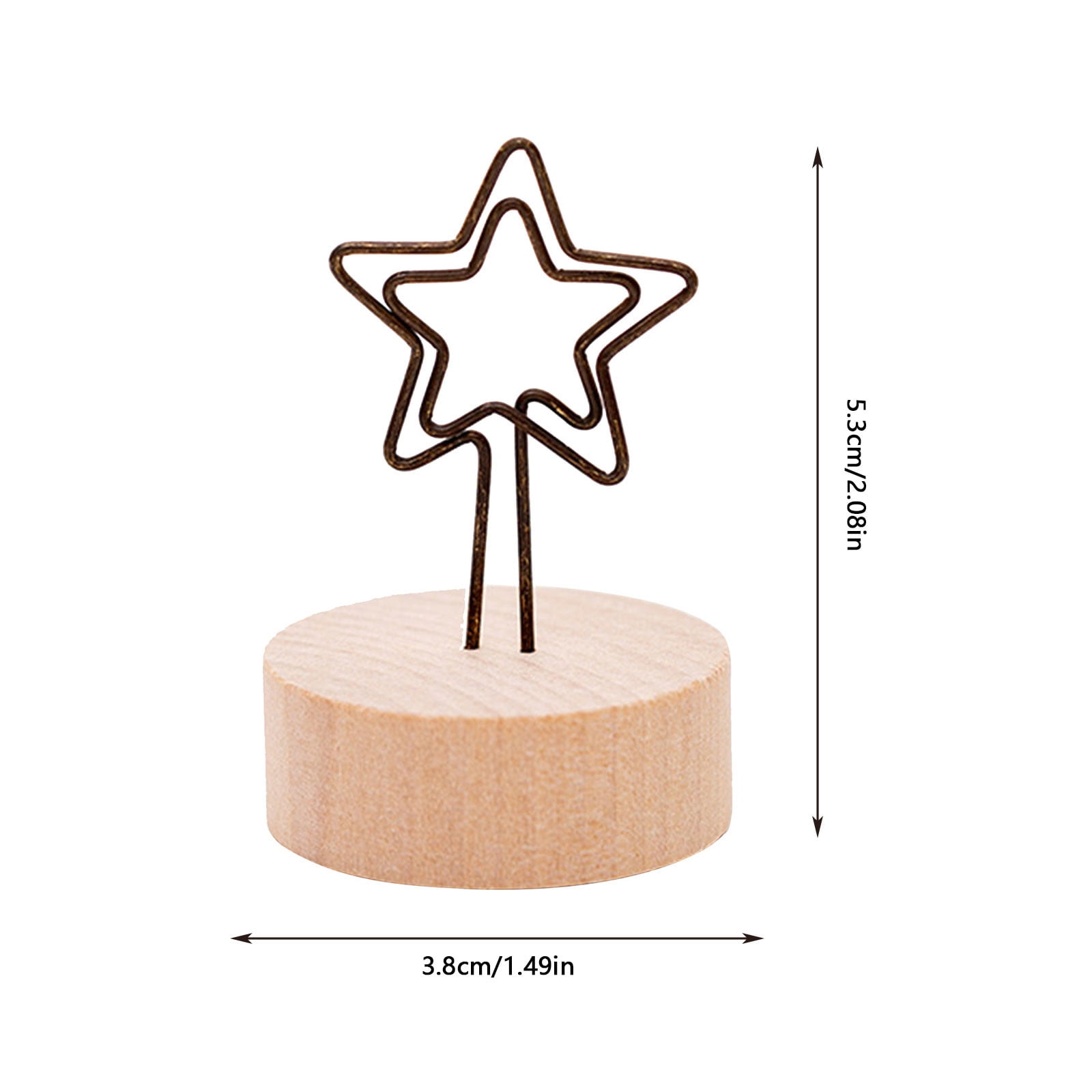 Uanit Retro Pastoral Log Note Holder Photo Holder Wooden Card Holders ...