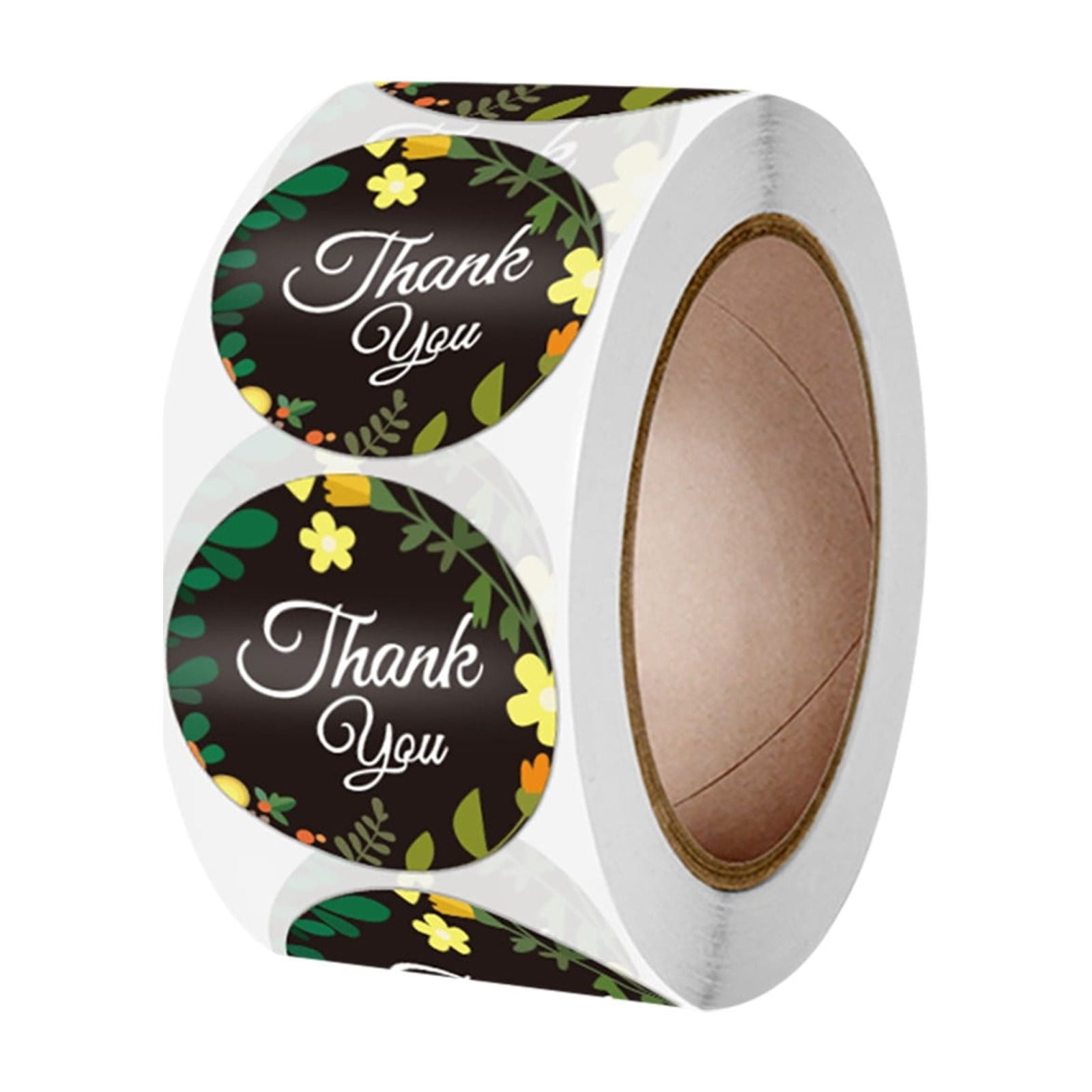 Uanit Round Seal Sticker Thank You Floral Circular Sealing Flower ...
