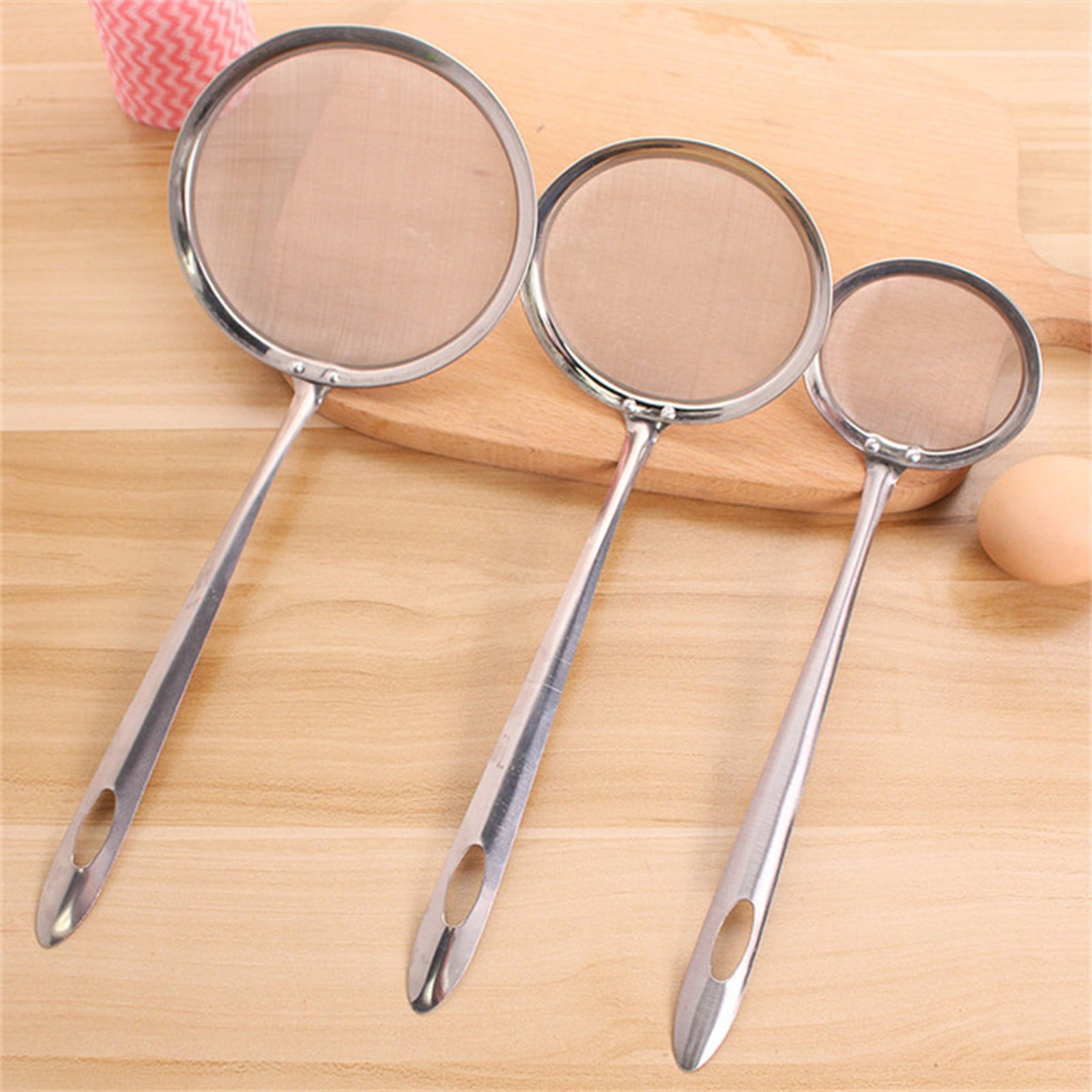 Uanit Sieve Fine Mesh Strainer Stainless Steel Metal Flat Cooking ...