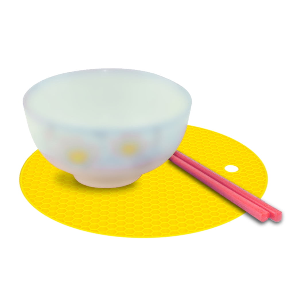 Uanit Silicone Insulating Mat Honeycomb Mat Round Silicone Placemat ...