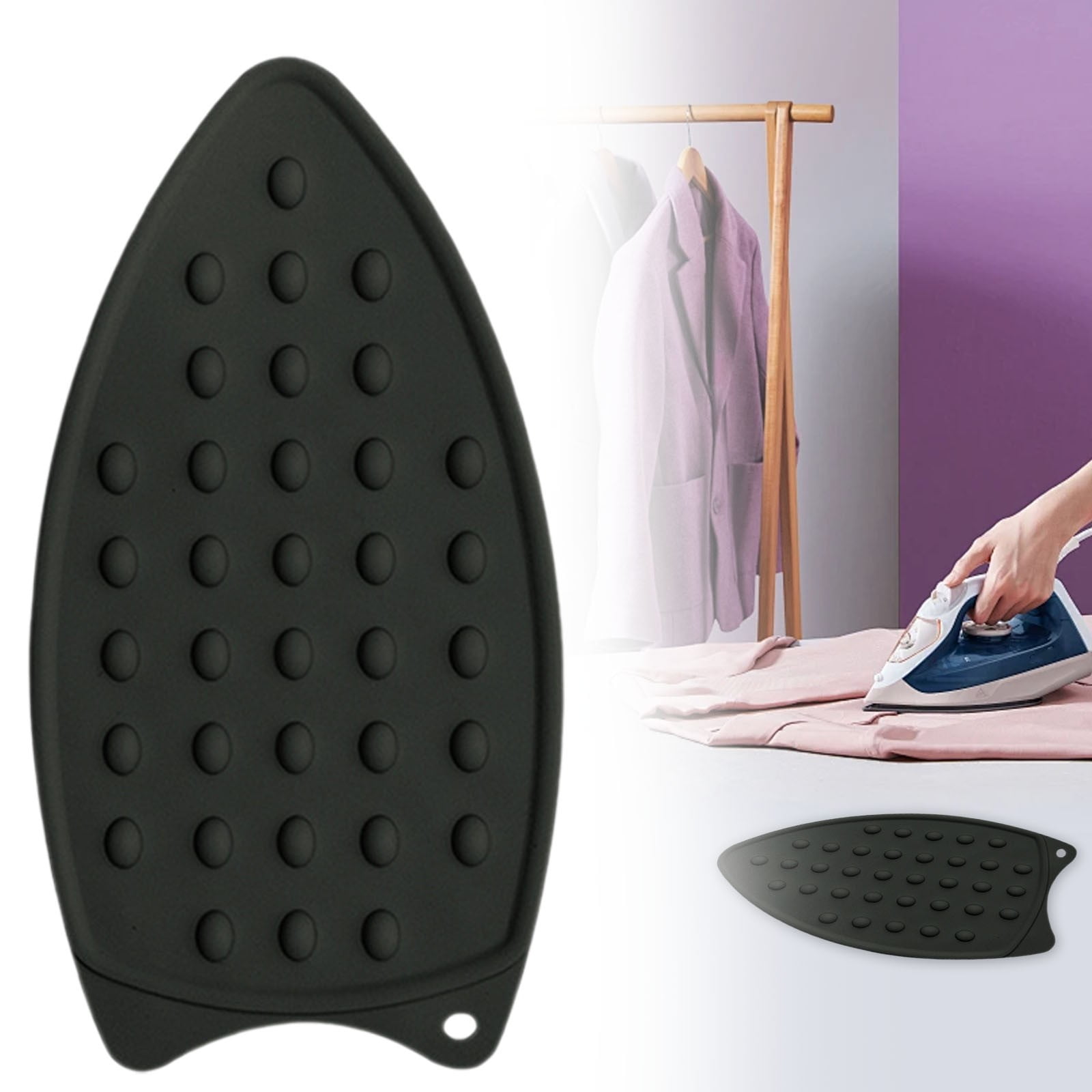 Uanit Silicone Iron Rest Mat for Ironing Board, Heat Resistant & Hot ...