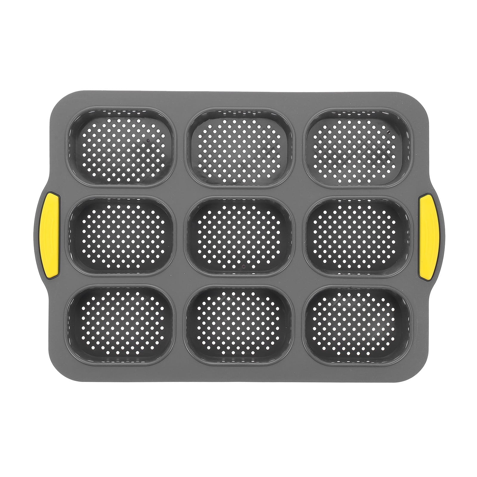 Uanit Silicone Mini Loaf Pan, 9 Cavity Mini Bread Pan Nonstick Silicone ...