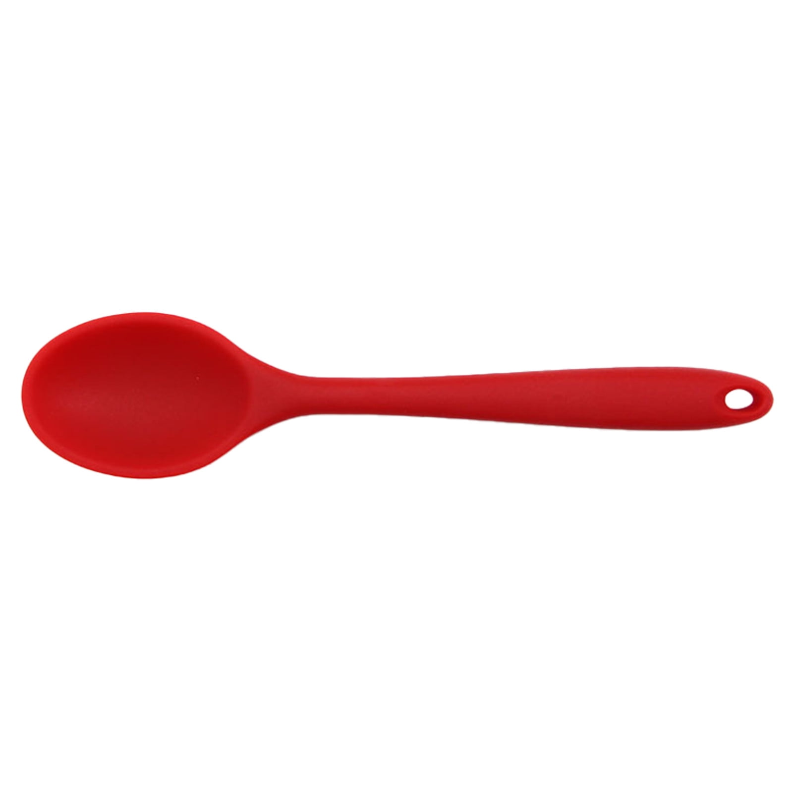 Uanit Silicone Solid Color Cooking Spoon Heat Resistant Kitchen Mixing ...