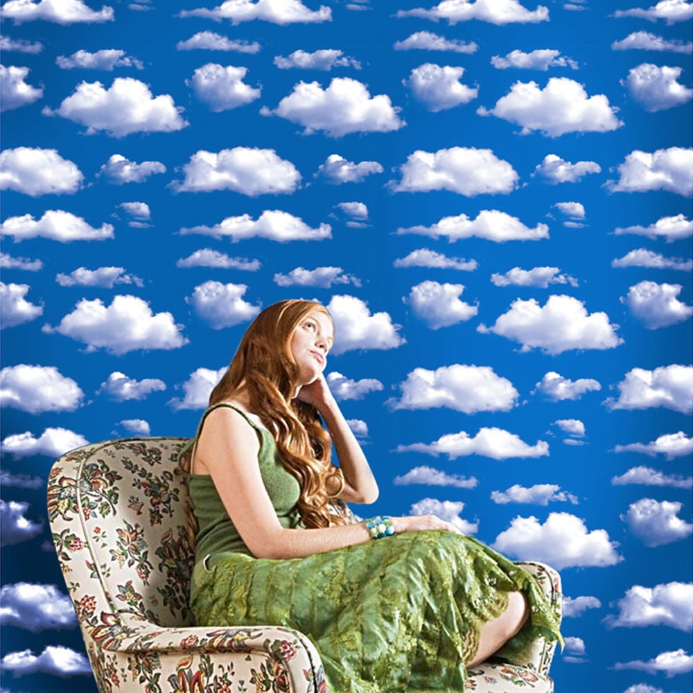 Uanit Simulated Blue Sky and White Clouds Wall Sticker Diy Natural Self ...