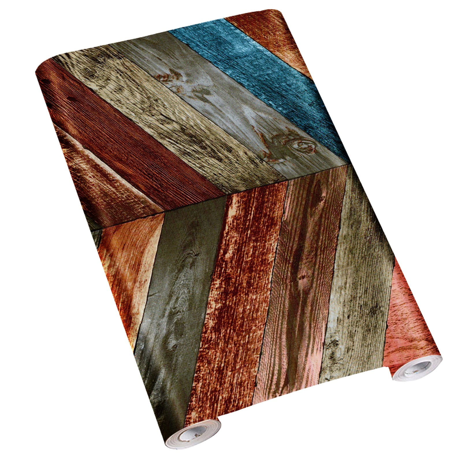 Uanit Simulated Texture Wall Stickers Faux Wood Look Textured ...