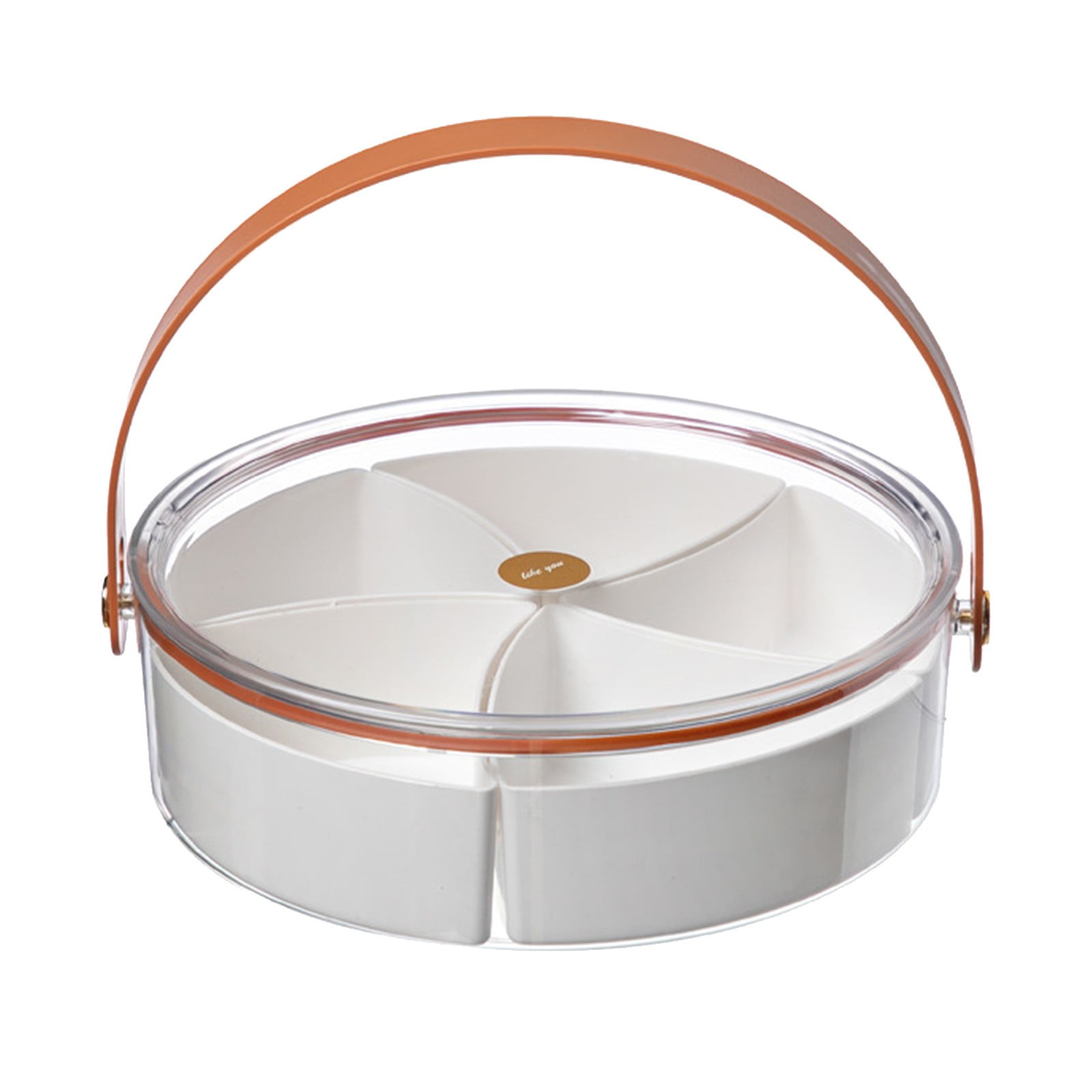 Uanit Snackle Box Container, Divided Serving Tray with Lid and Handle ...