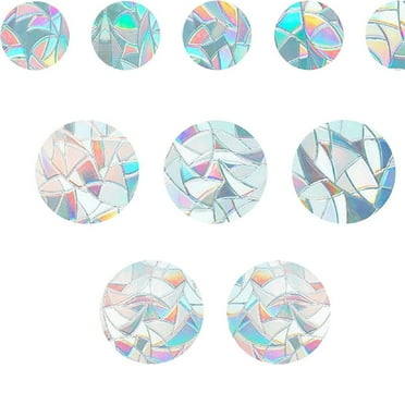 CAHQHLI Rainbow Window Clings, 3D Decorative Vinyl, Stained Glass ...
