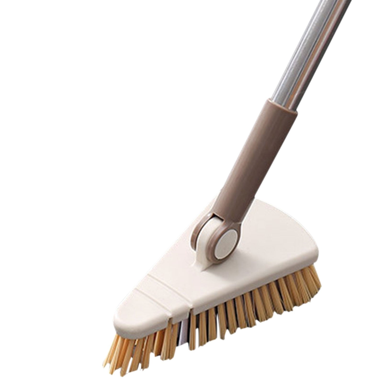 Uanit Triangular Floor Brush Long Handle Stiff Corner Gap Tile Bathroom ...