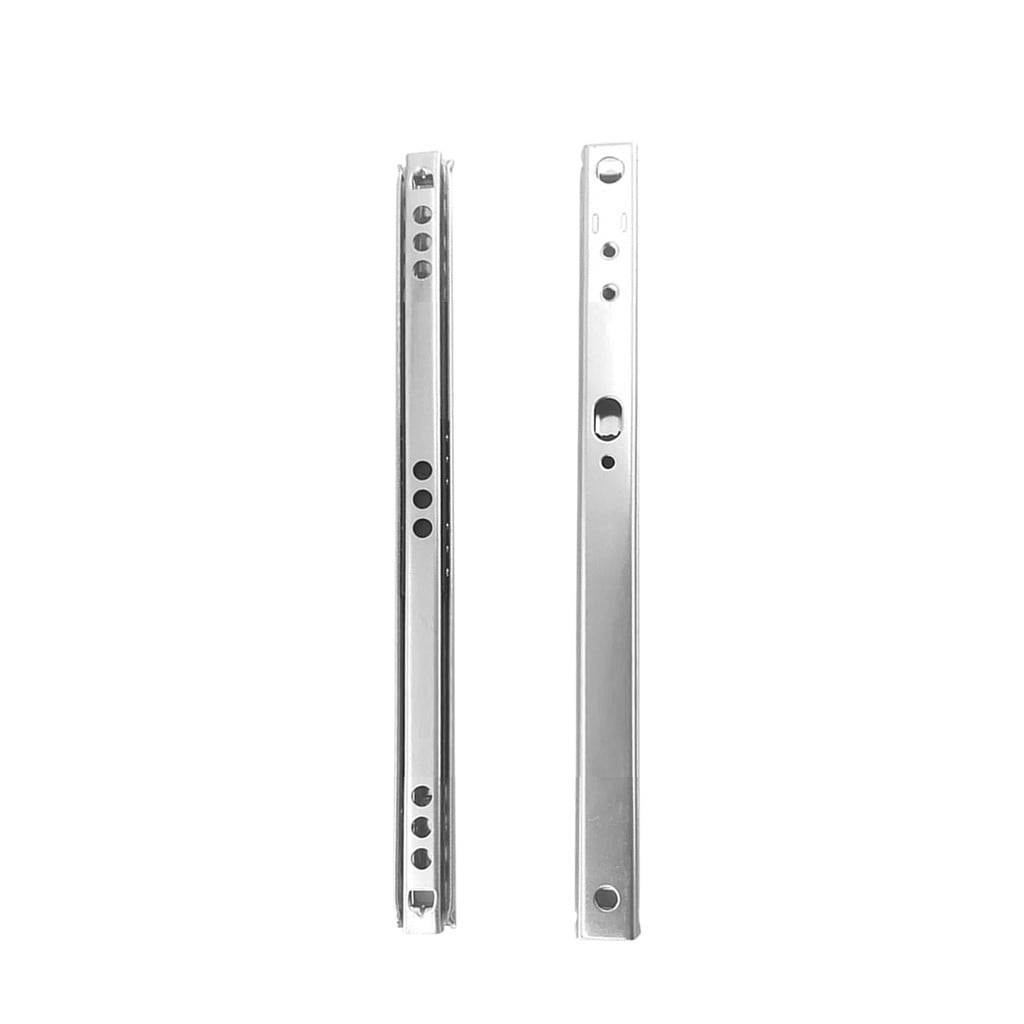 Uanit Two Way Pull Out Slide 17mm Wide Drawer Steel Ball Slide Drawer ...