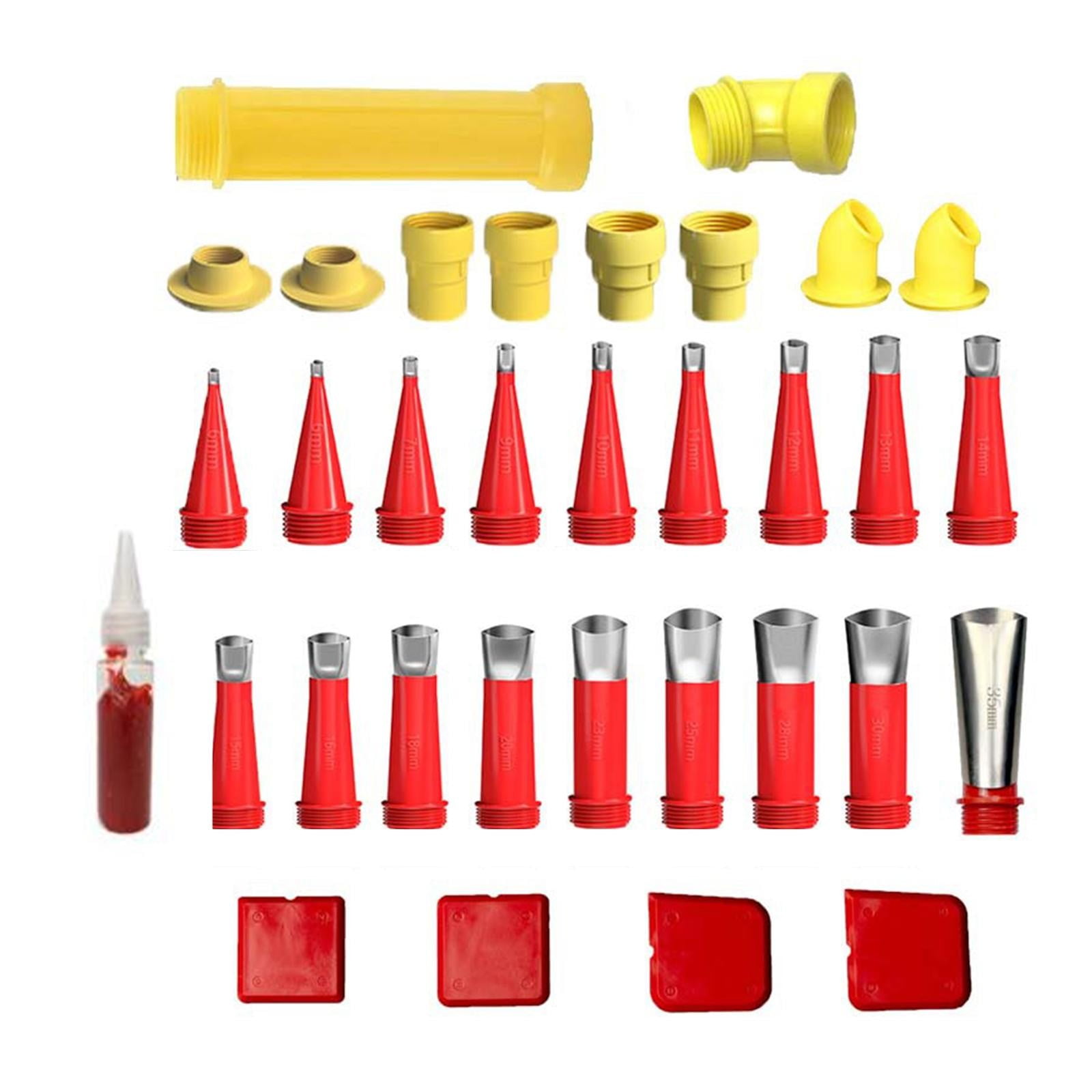 Uanit Universal Integrated Rubber Glue Nozzle Accessories Tool Kit 2024 ...