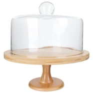 Libbey Selene Tall Multi-function Glass Cake Stand with Dome, Versatile ...