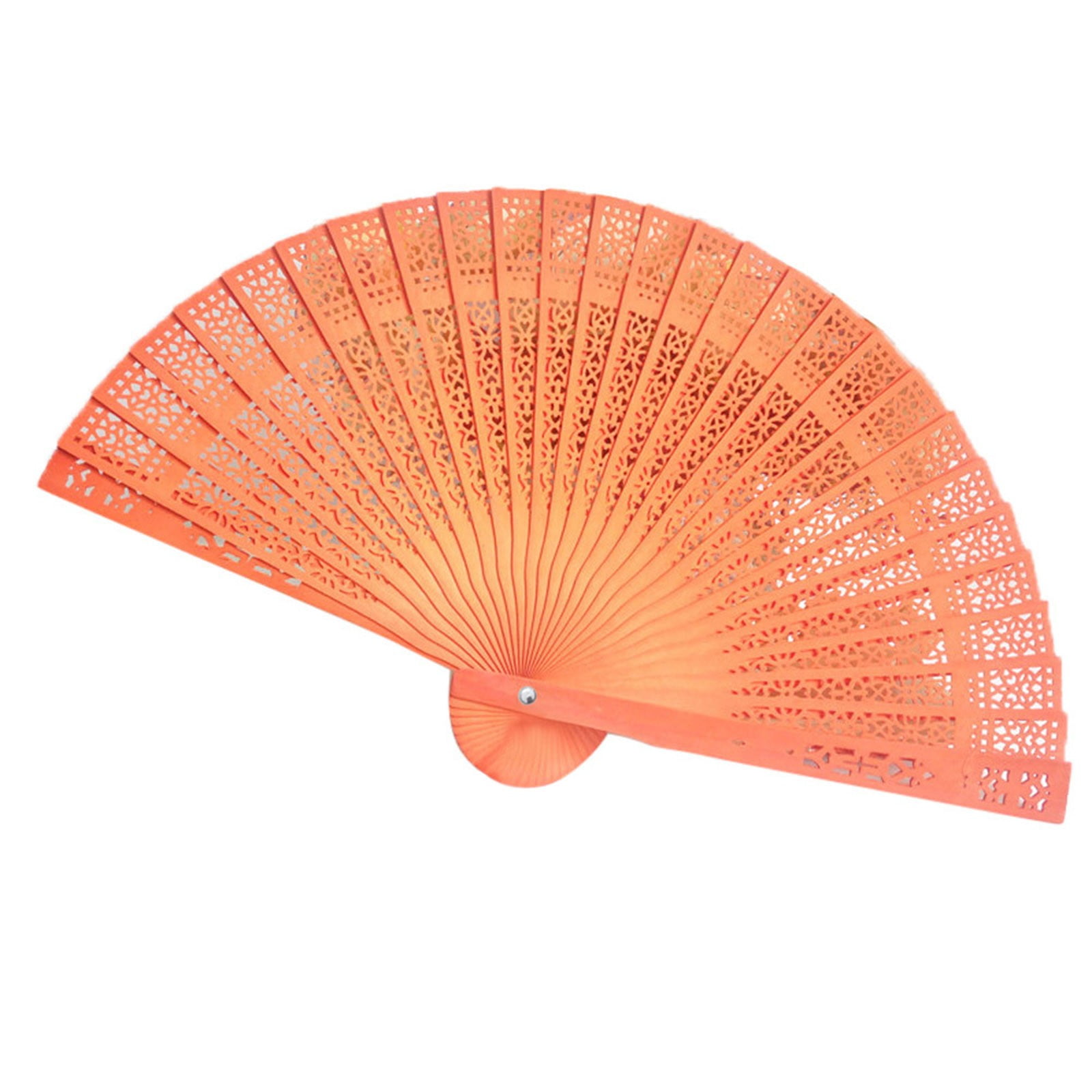 Uanit Wooden Folding Fan Wedding Handheld Folding Fans Vintage ...