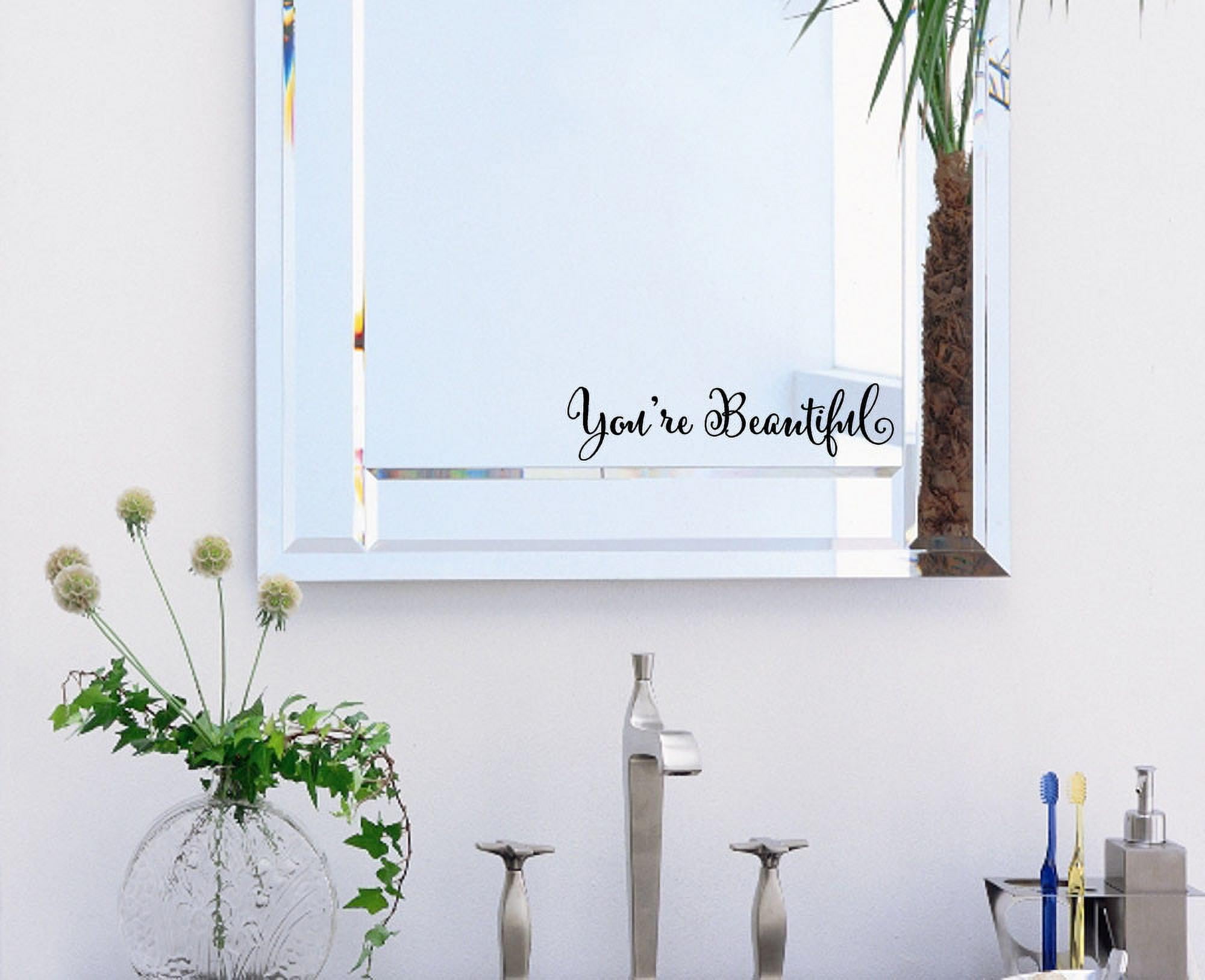 Uanit You Re Beautiful Sayings Wall Sticker Decal Stickers Window Vinyl ...