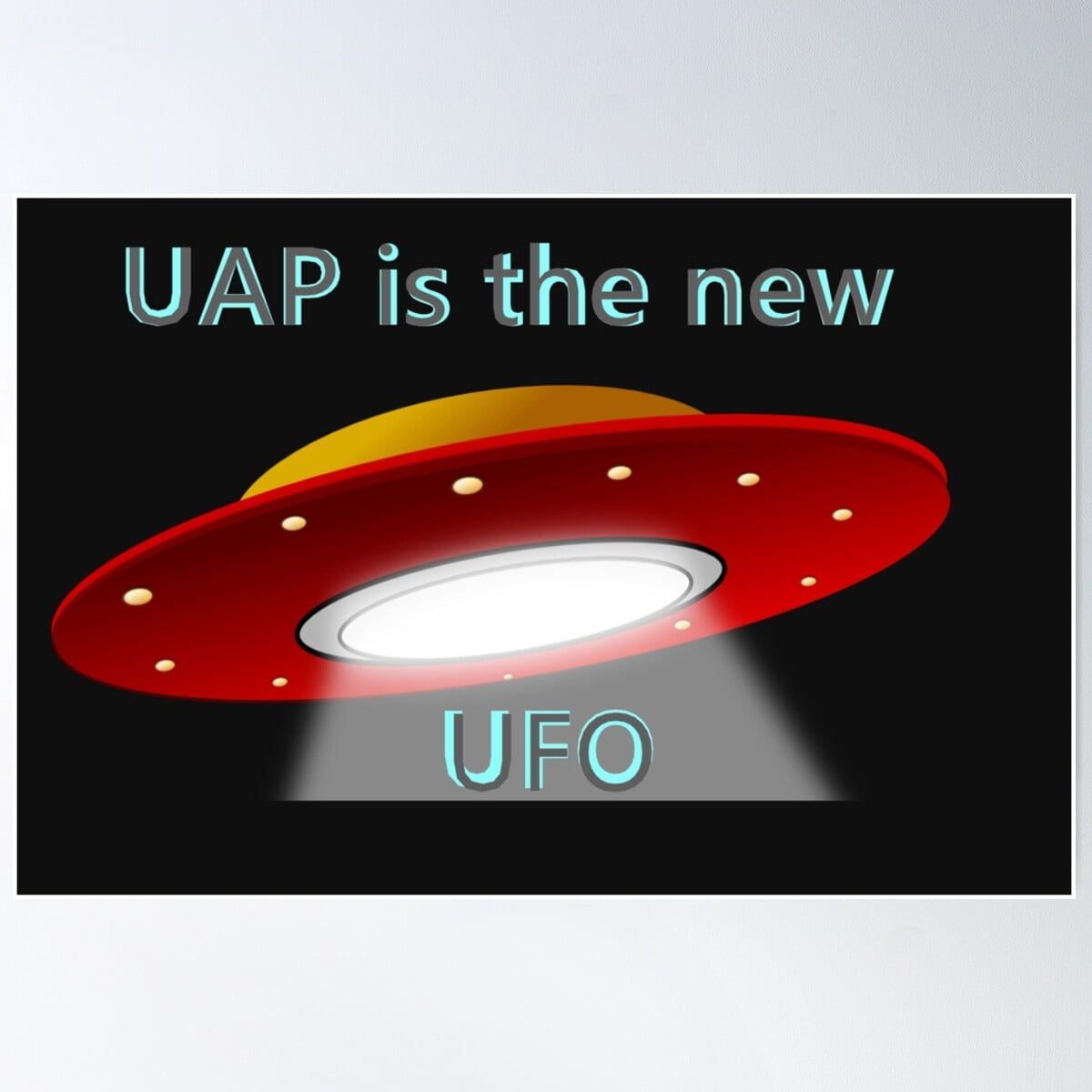 Uap Is The New Ufo Poster Wall Art, Modern Wall Decor For Living Room ...