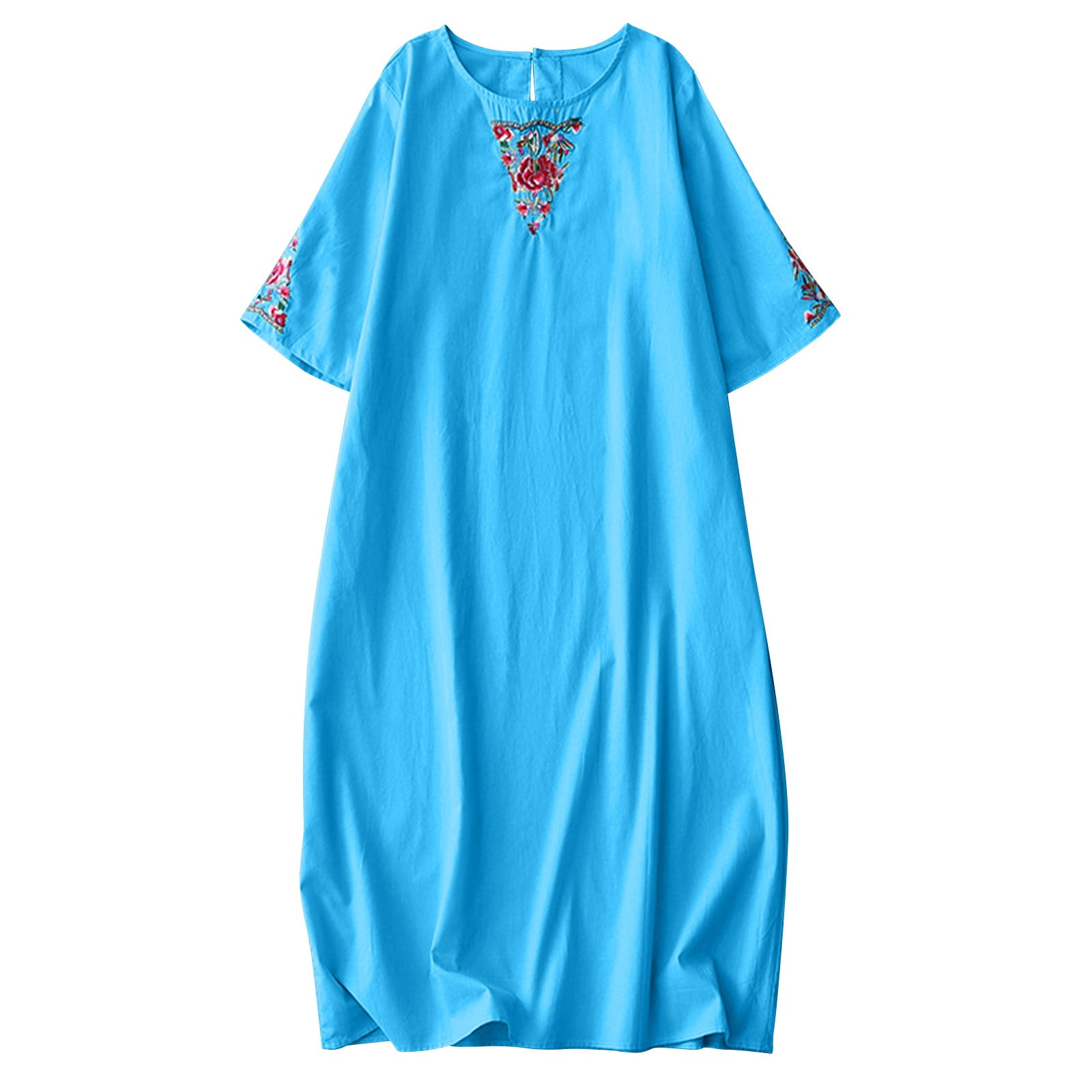 Uaswgudfs 2025 Women's Summer Casual Relaxed Fit Midi Dress ...