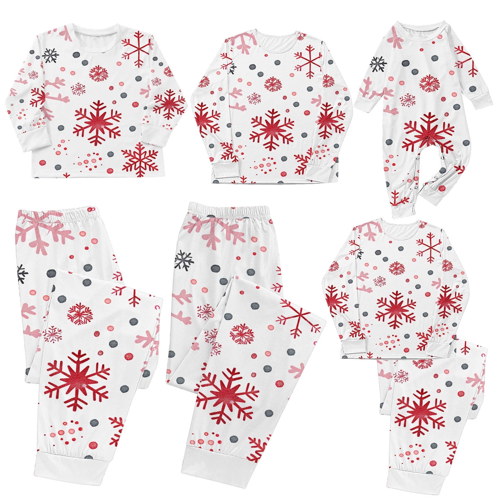 Uaswgudfs Christmas Pajamas for Family 2024 Cute Matching Pjs Set ...