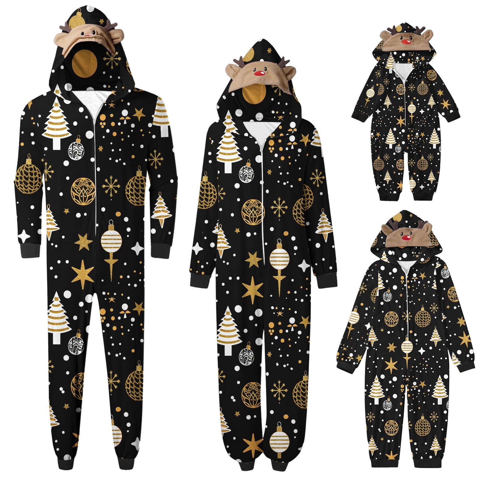 Uaswgudfs Matching Family Pajamas Set Christmas Gift Set Jumpsuit with ...