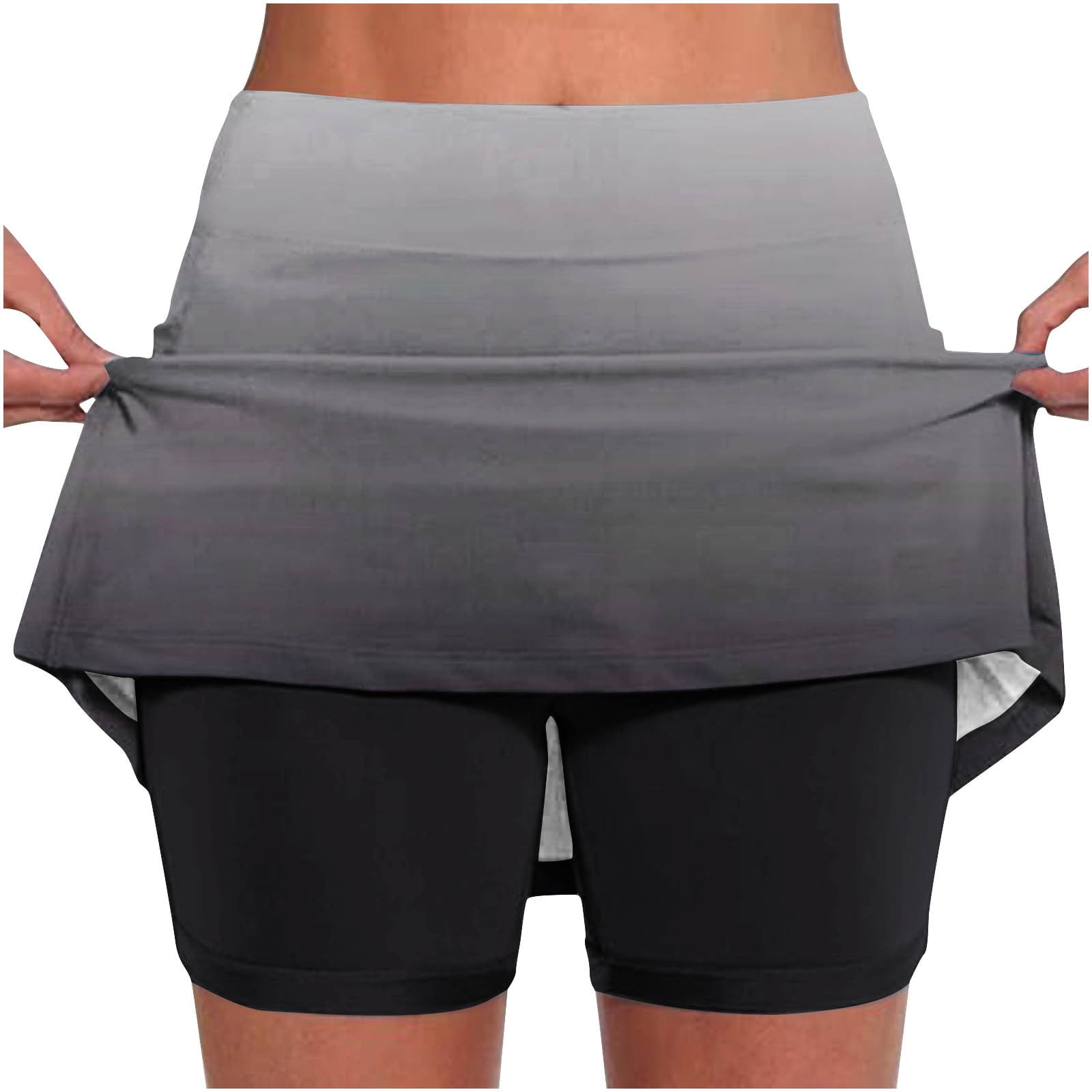 Uaswgudfs Shorts for Women: Layered Skort with Botanical Texture ...