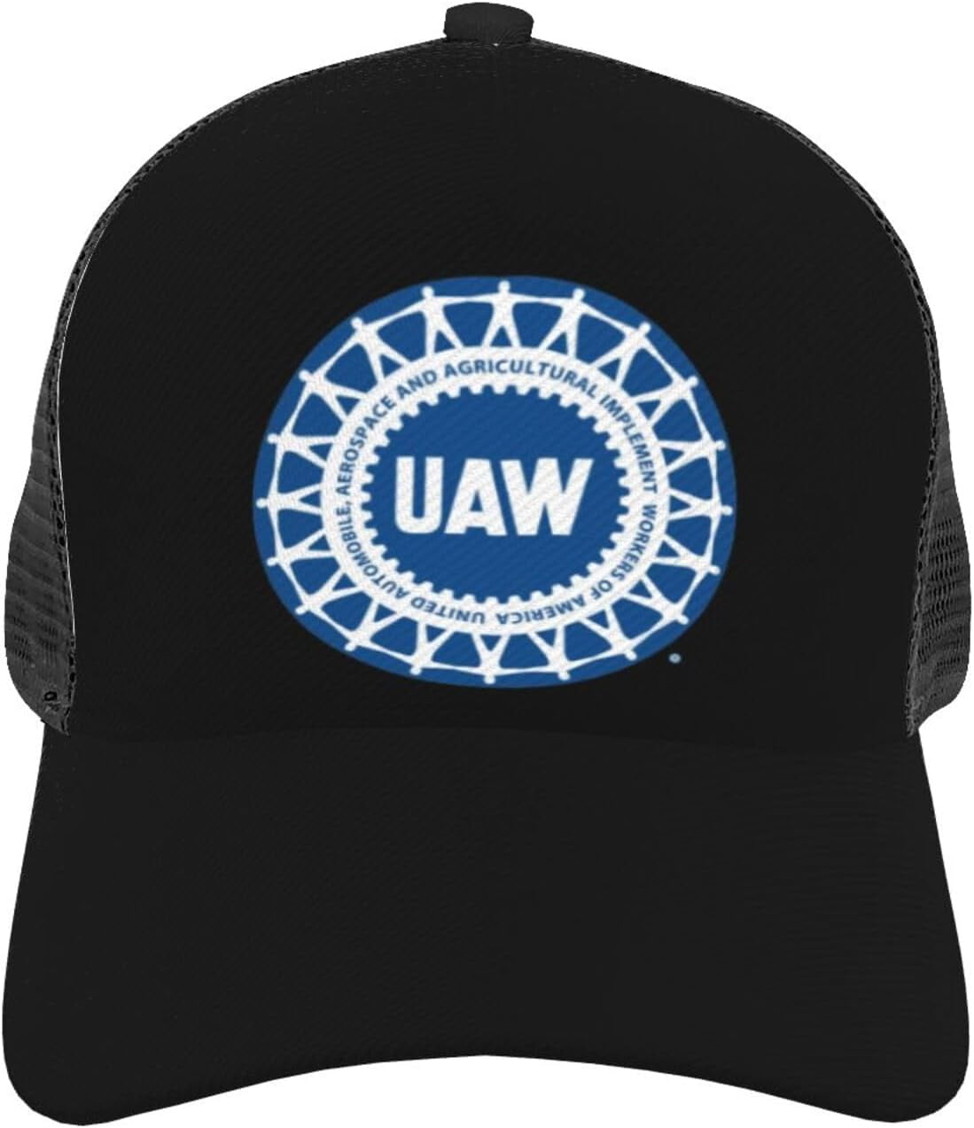 Uaw Region Curved Brim Mesh Baseball Cap Casual Sun Hat for Unisex ...