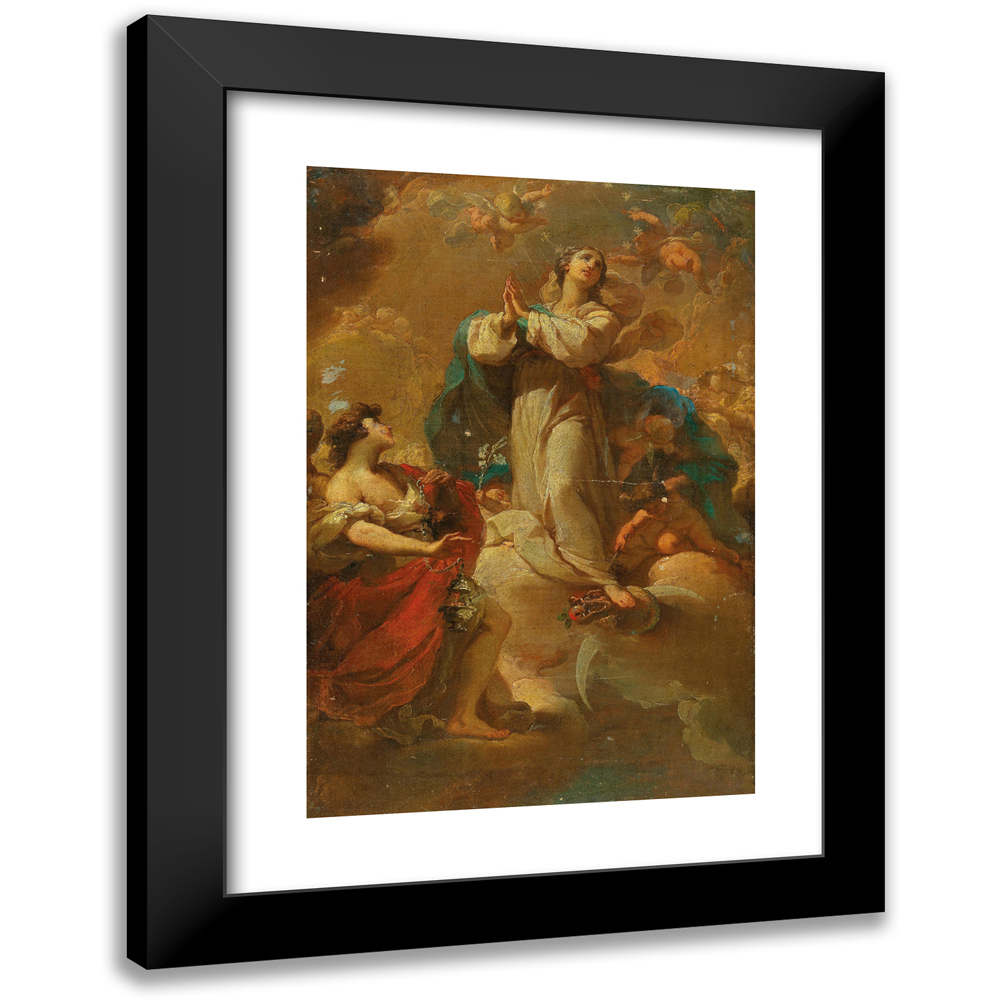 Ubaldo Gandolfi 17x24 Black Modern Framed Museum Art Print Titled - The Immaculate Conception ...