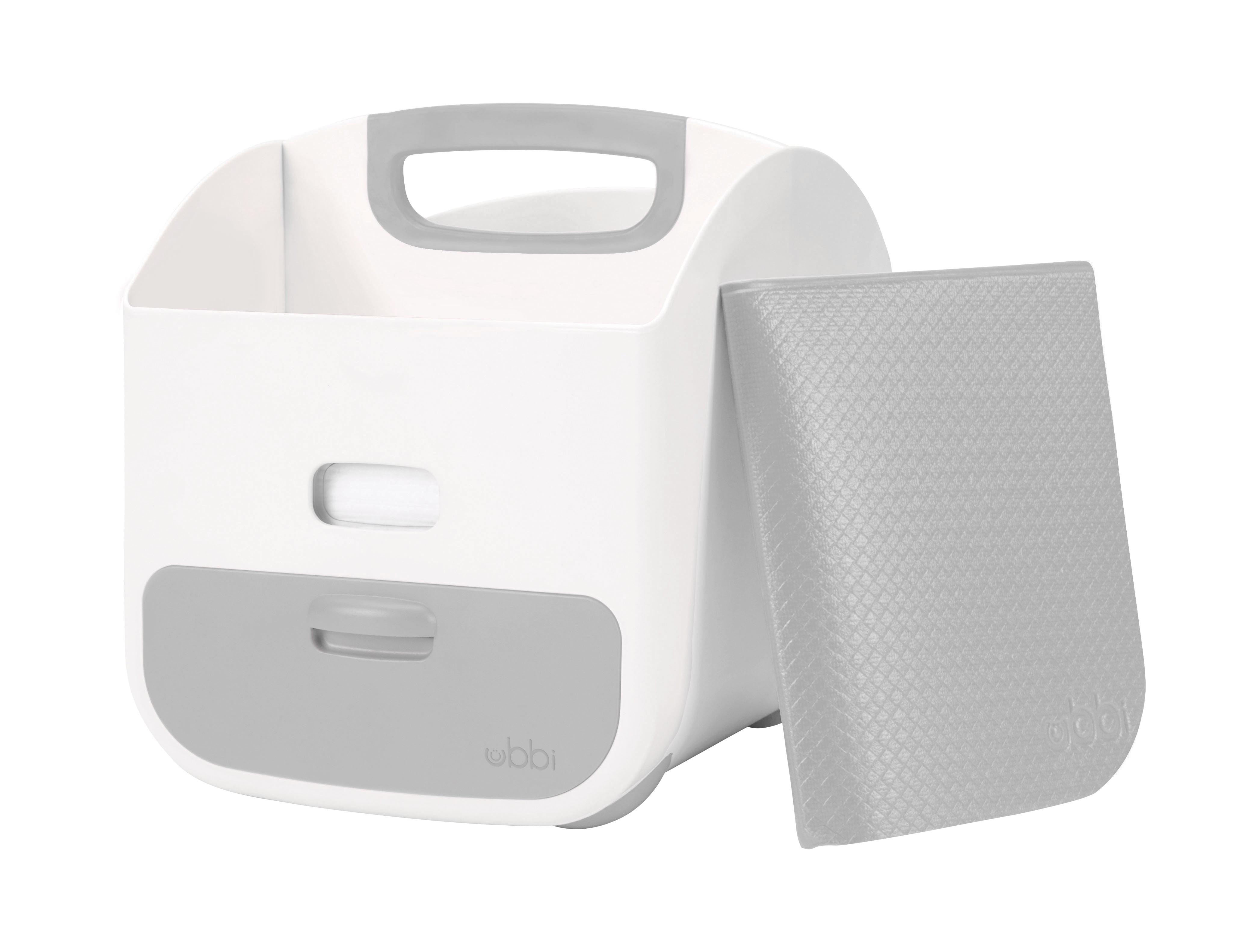 Ubbi Portable Baby Diaper Organizer Station & Folding Changing Mat to ...