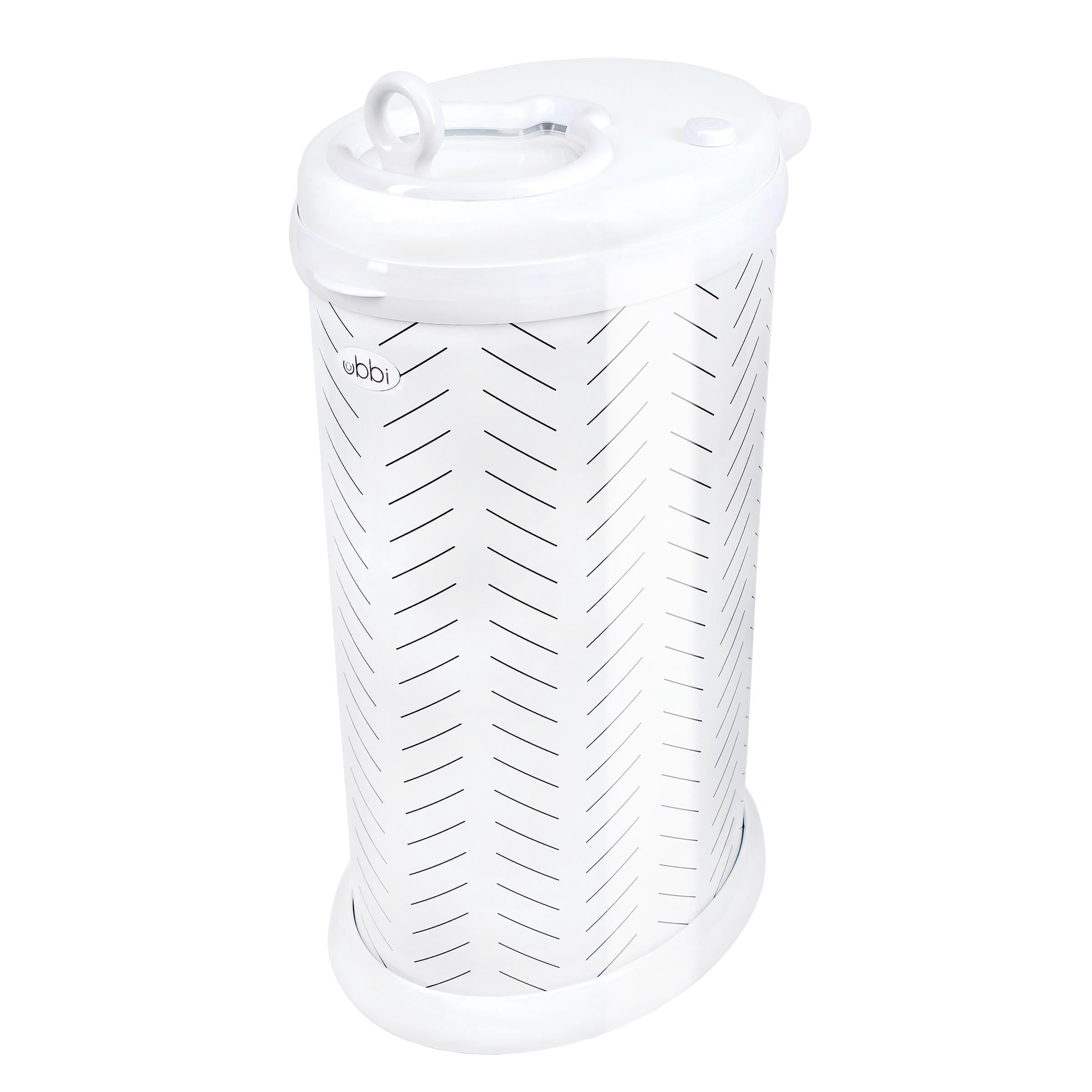 Ubbi Stainless Steel Diaper Pail, Odor Locking, No Special Bag Required ...