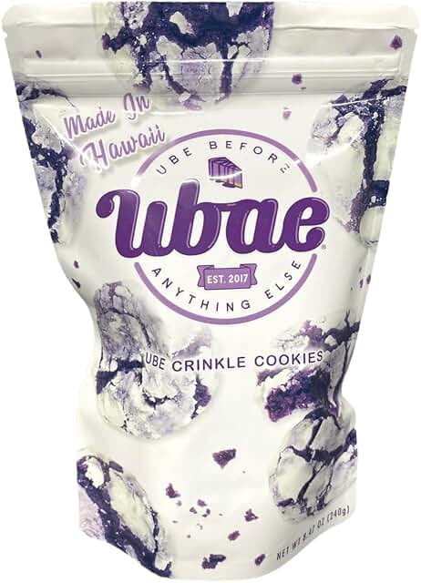 Ube Ubae Crinkle Cookies | Made in Hawaii | One 8.47oz Bag - Walmart.com