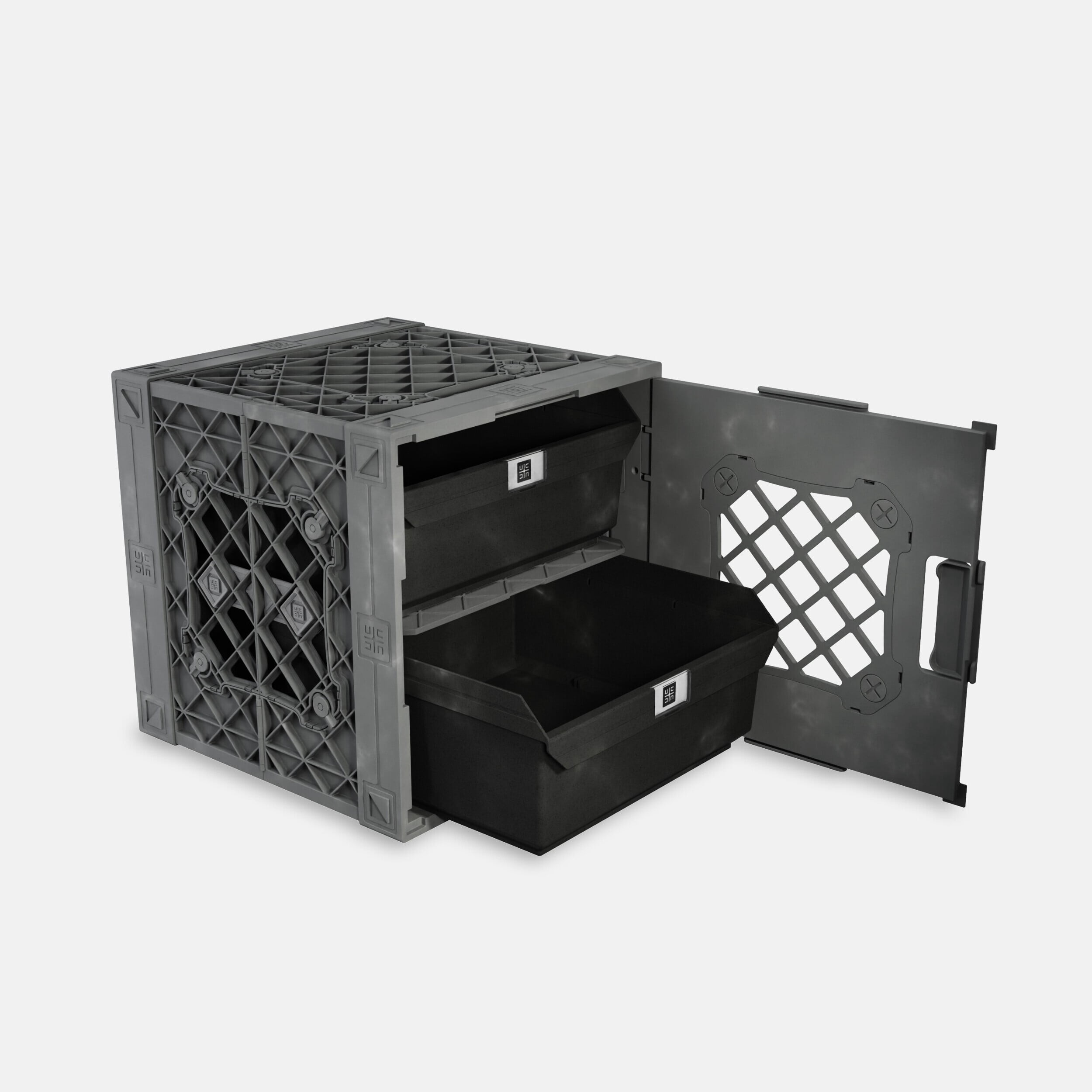 UbeCube Grabinet™ 1x2 - Crate with Two Large Storage Bins - Walmart.com