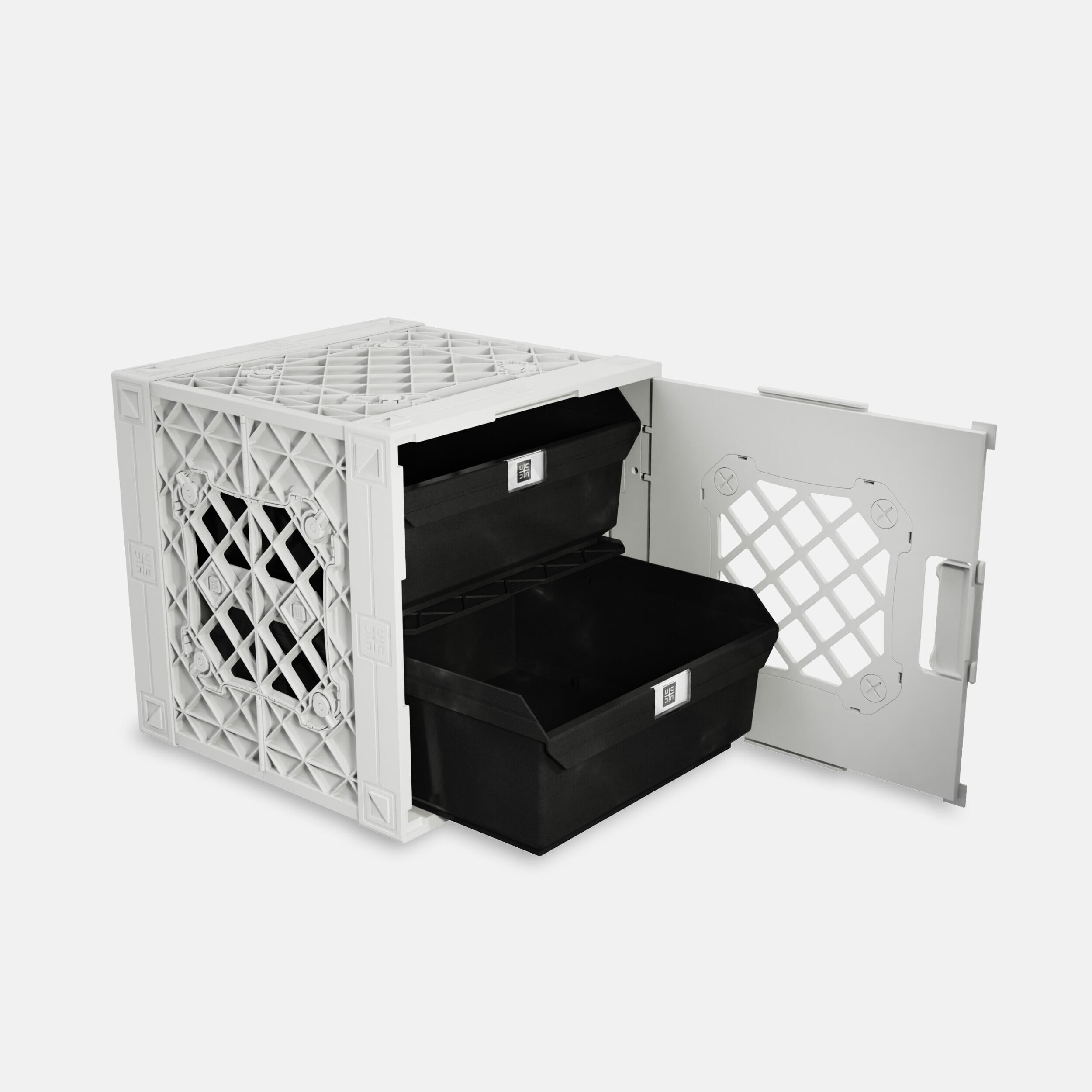 UbeCube Grabinet™ 1x2 - Crate with Two Large Storage Bins - Walmart.com