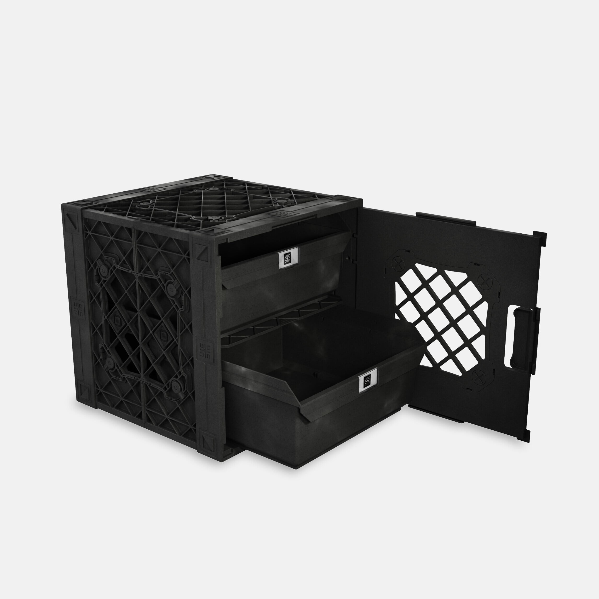 UbeCube Grabinet™ 1x2 - Crate with Two Large Storage Bins - Walmart.com