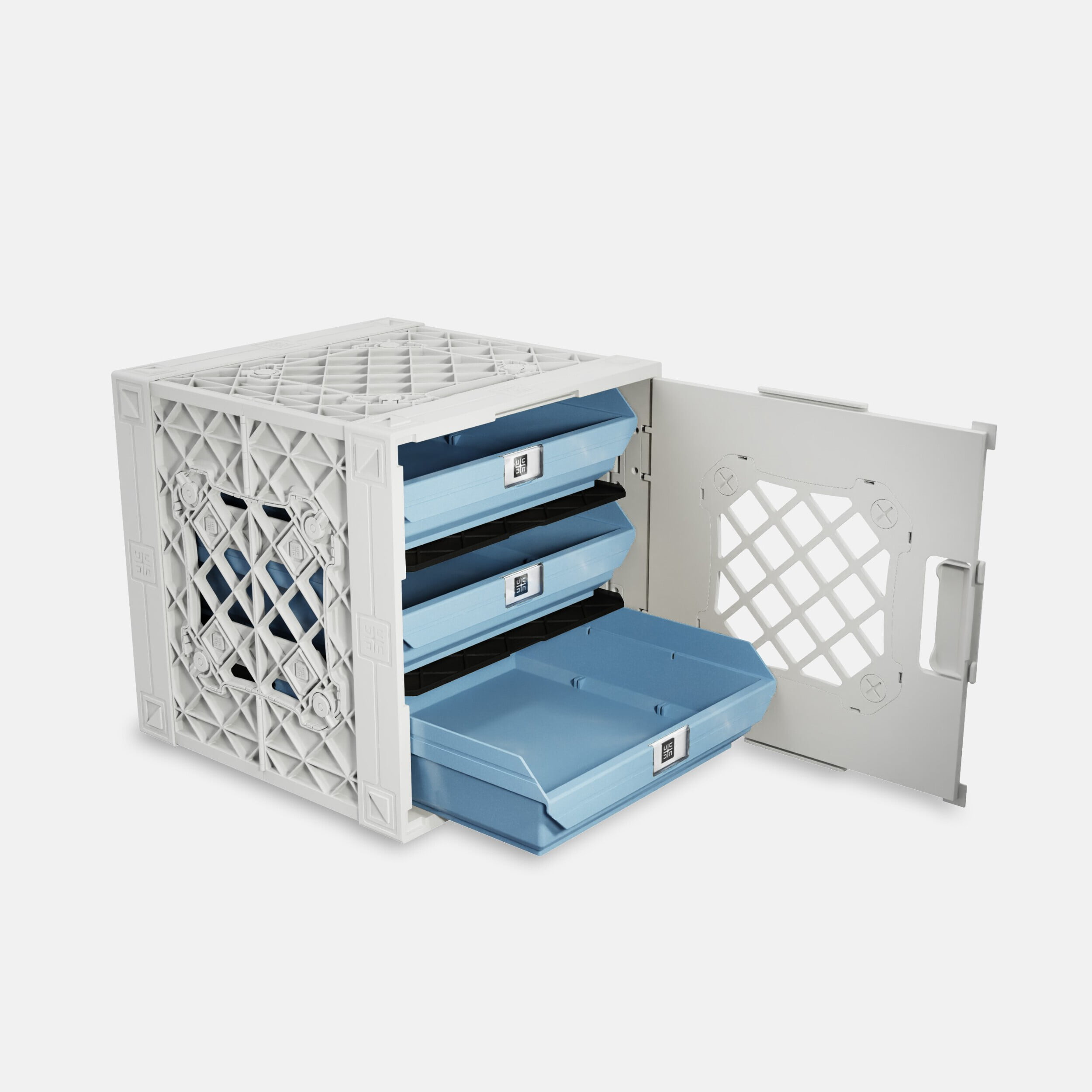 UbeCube Grabinet™ 1x3 - Crate with Three Large Storage Bins - Walmart.com
