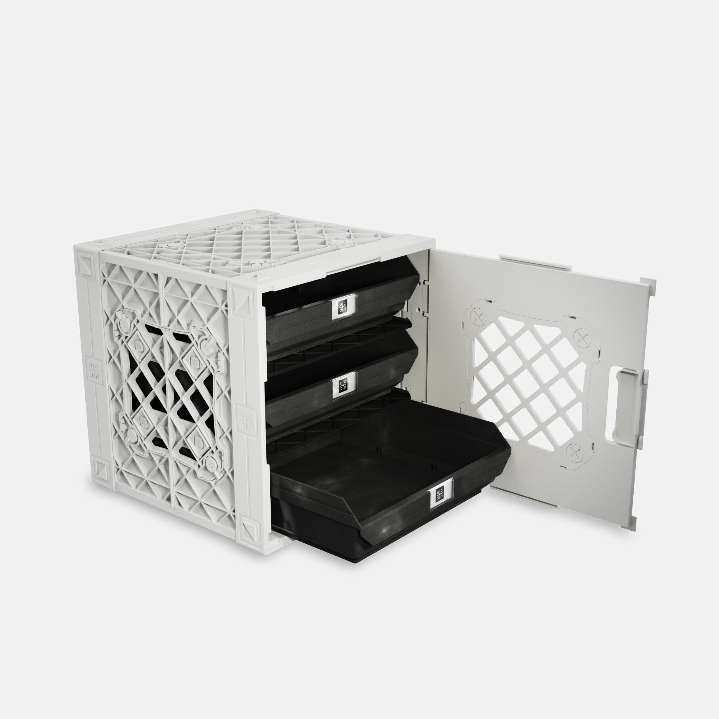 UbeCube Grabinet™ 1x3 - Crate with Three Large Storage Bins - Walmart.com