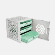 UbeCube Grabinet™ 2x2 - Crate with Four Storage Bins - Walmart.com