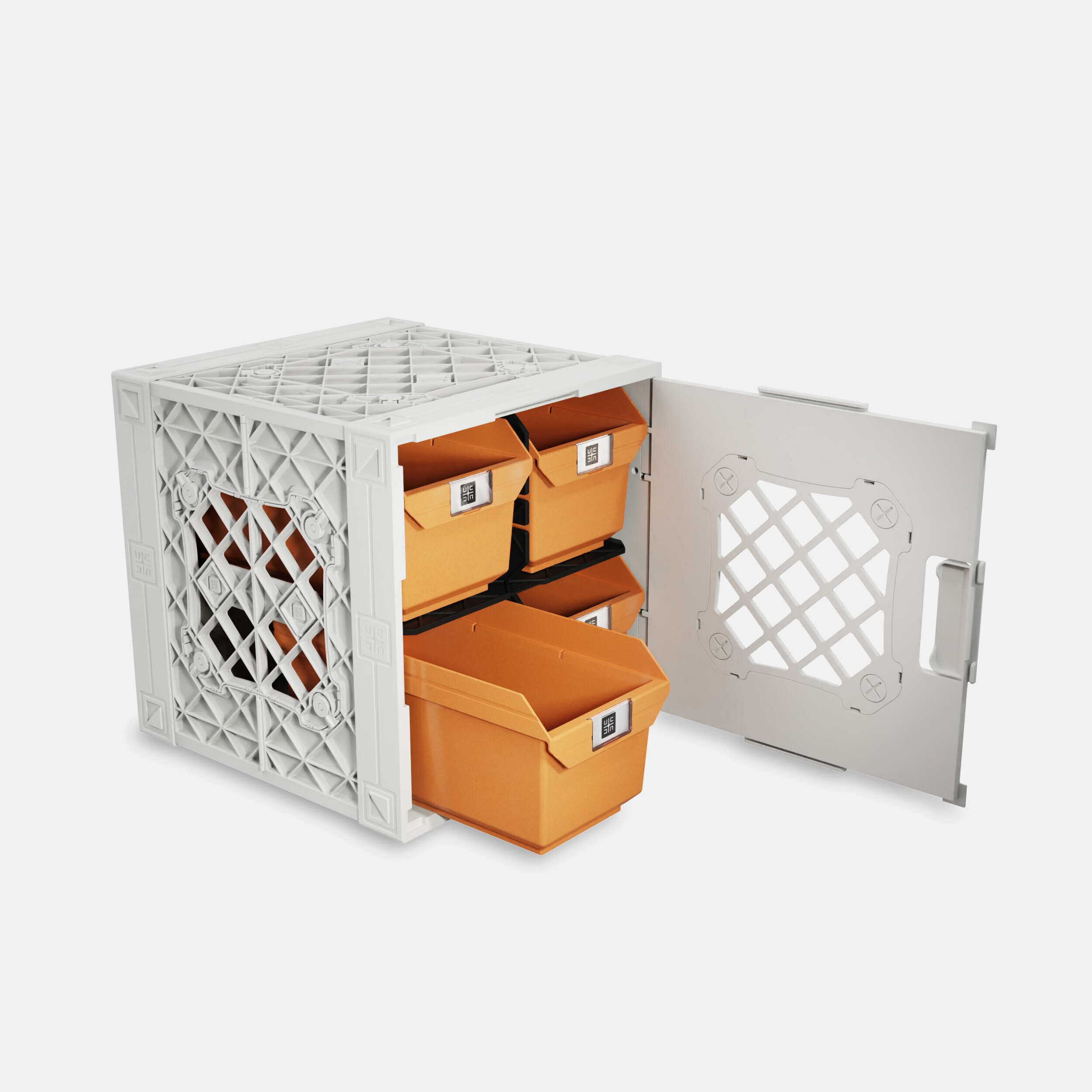 UbeCube Grabinet™ 2x2 - Crate with Four Storage Bins - Walmart.com