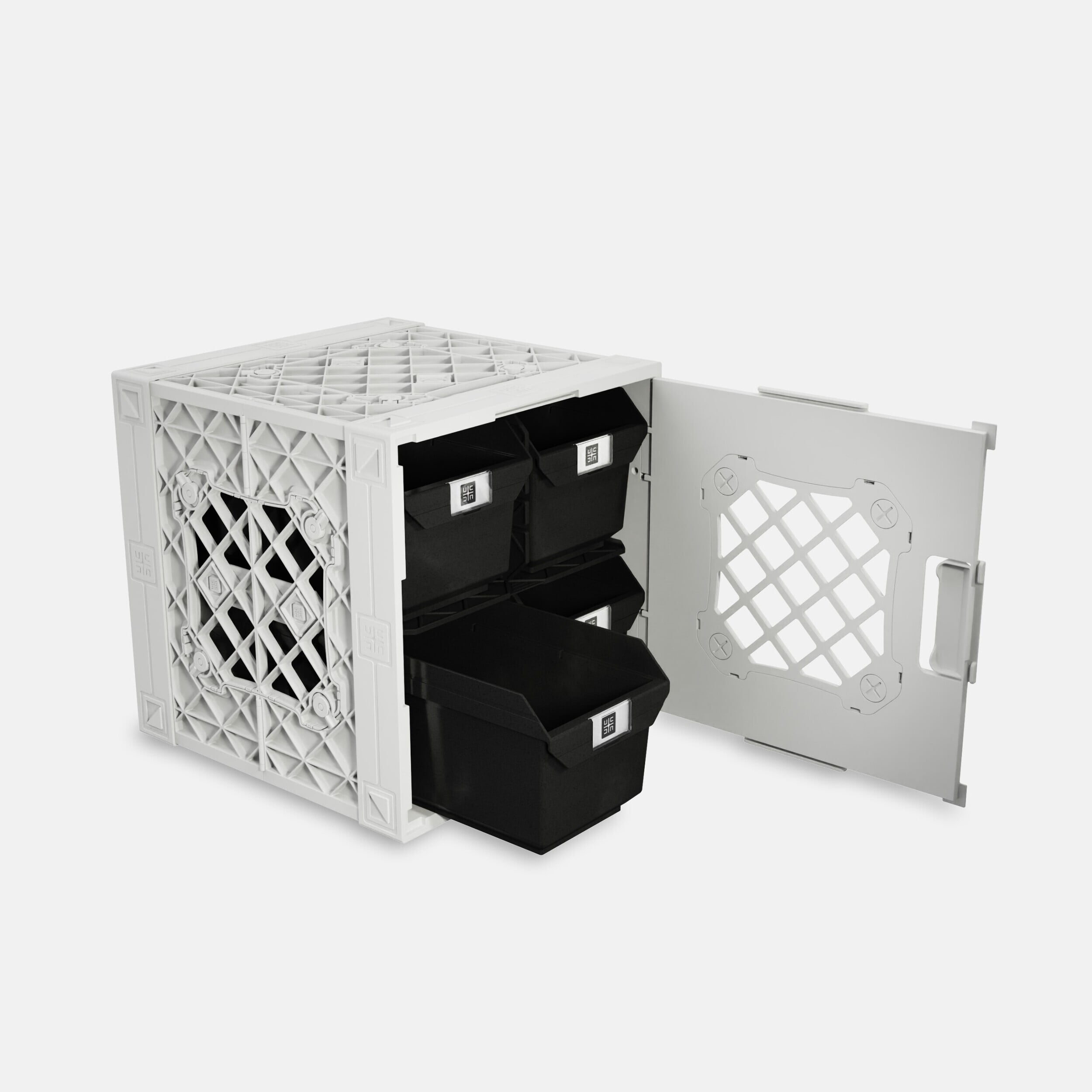 UbeCube Grabinet™ 2x2 - Crate with Four Storage Bins - Walmart.com