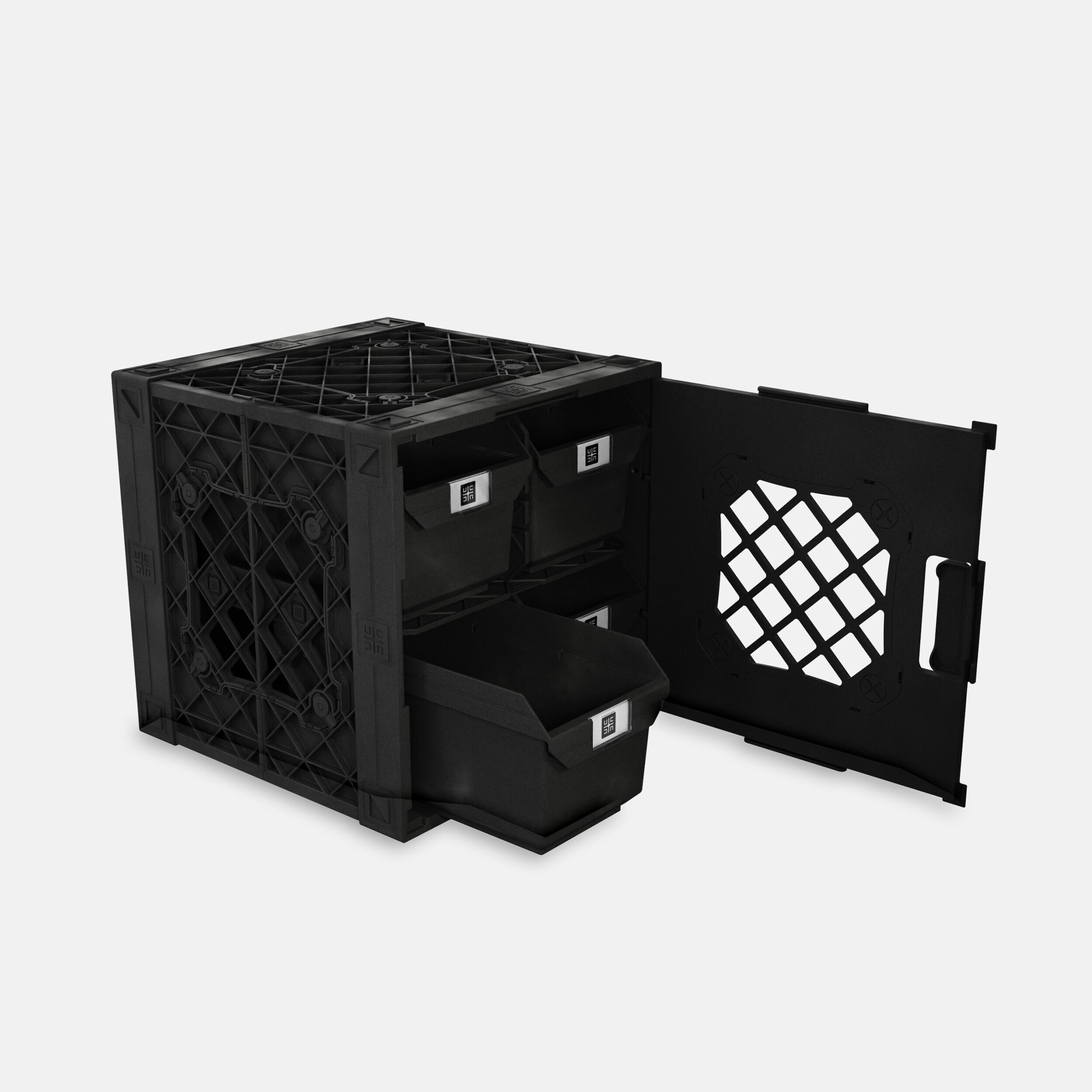 UbeCube Grabinet™ 2x2 - Crate with Four Storage Bins - Walmart.com
